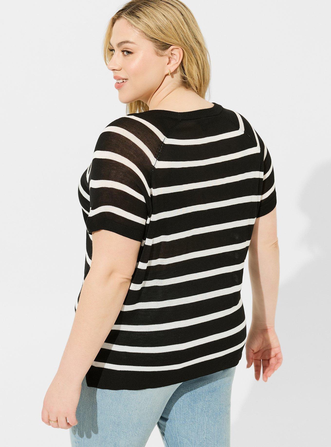 Plus Size - Tissue Weight Short Sleeve Sweater - Torrid