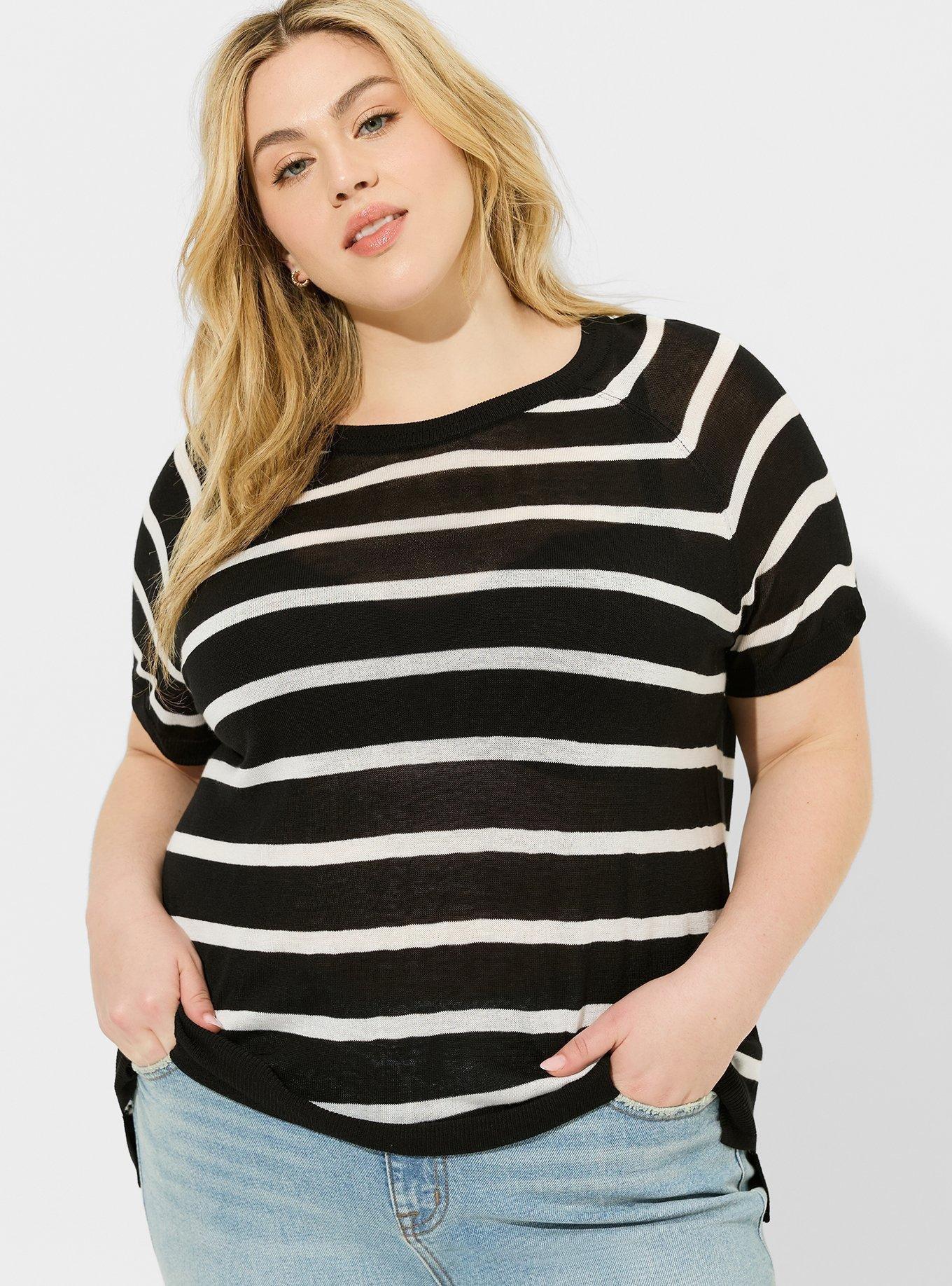 Plus Size - Tissue Weight Short Sleeve Sweater - Torrid