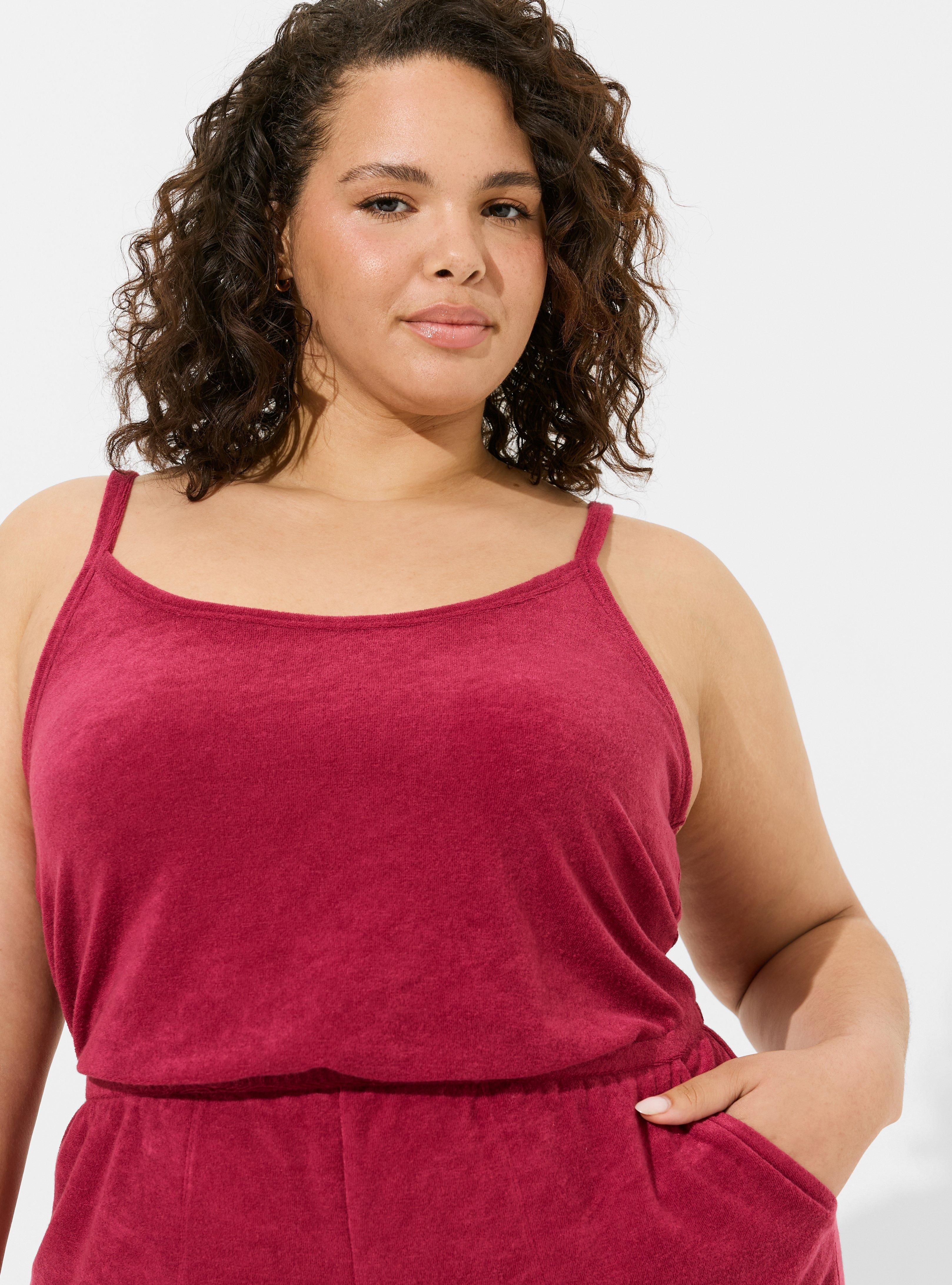 Plus Size - Lightweight Terry Cami Cover-Up Romper - Torrid