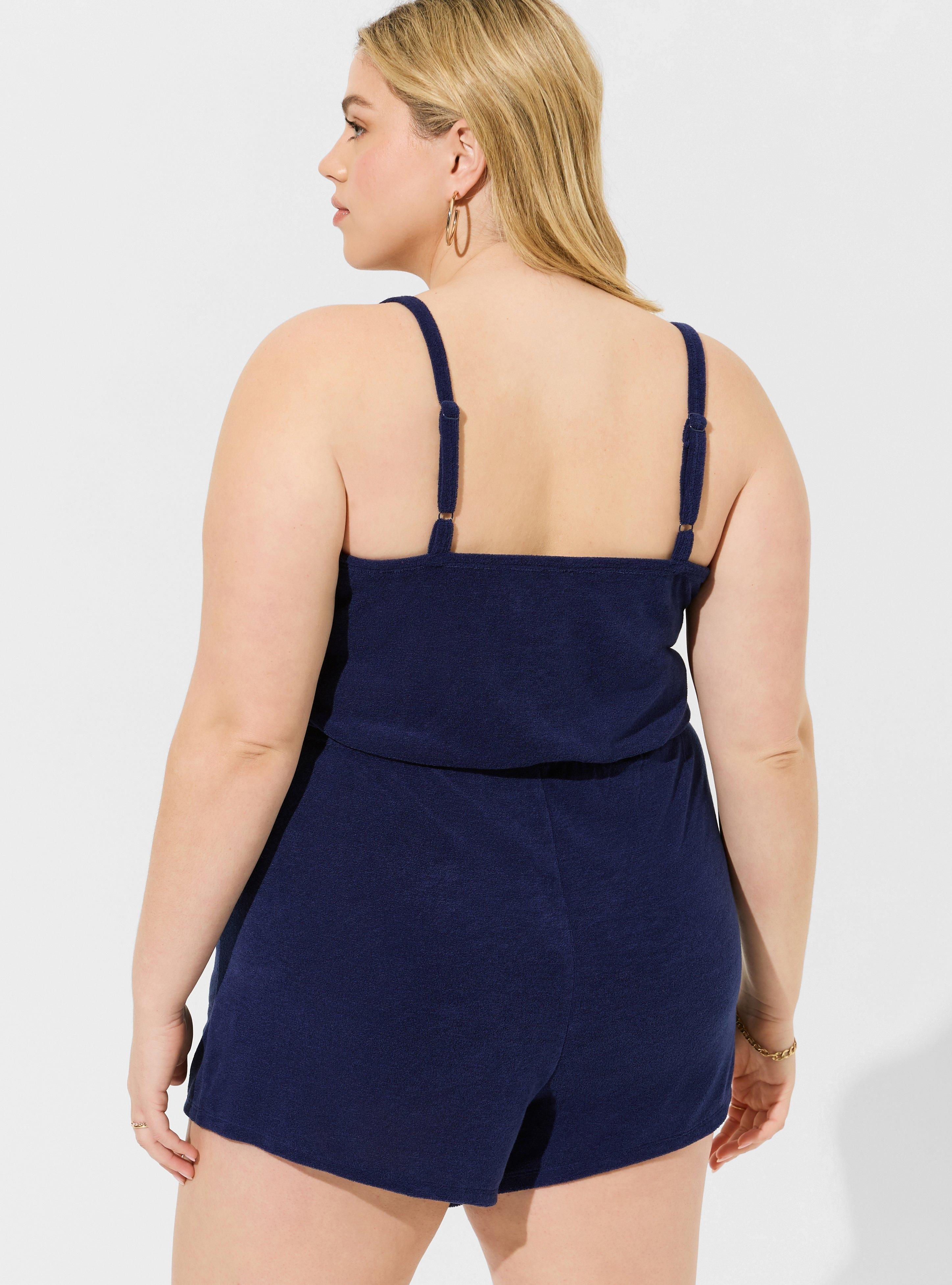 Plus Size - Lightweight Terry Cami Cover-Up Romper - Torrid