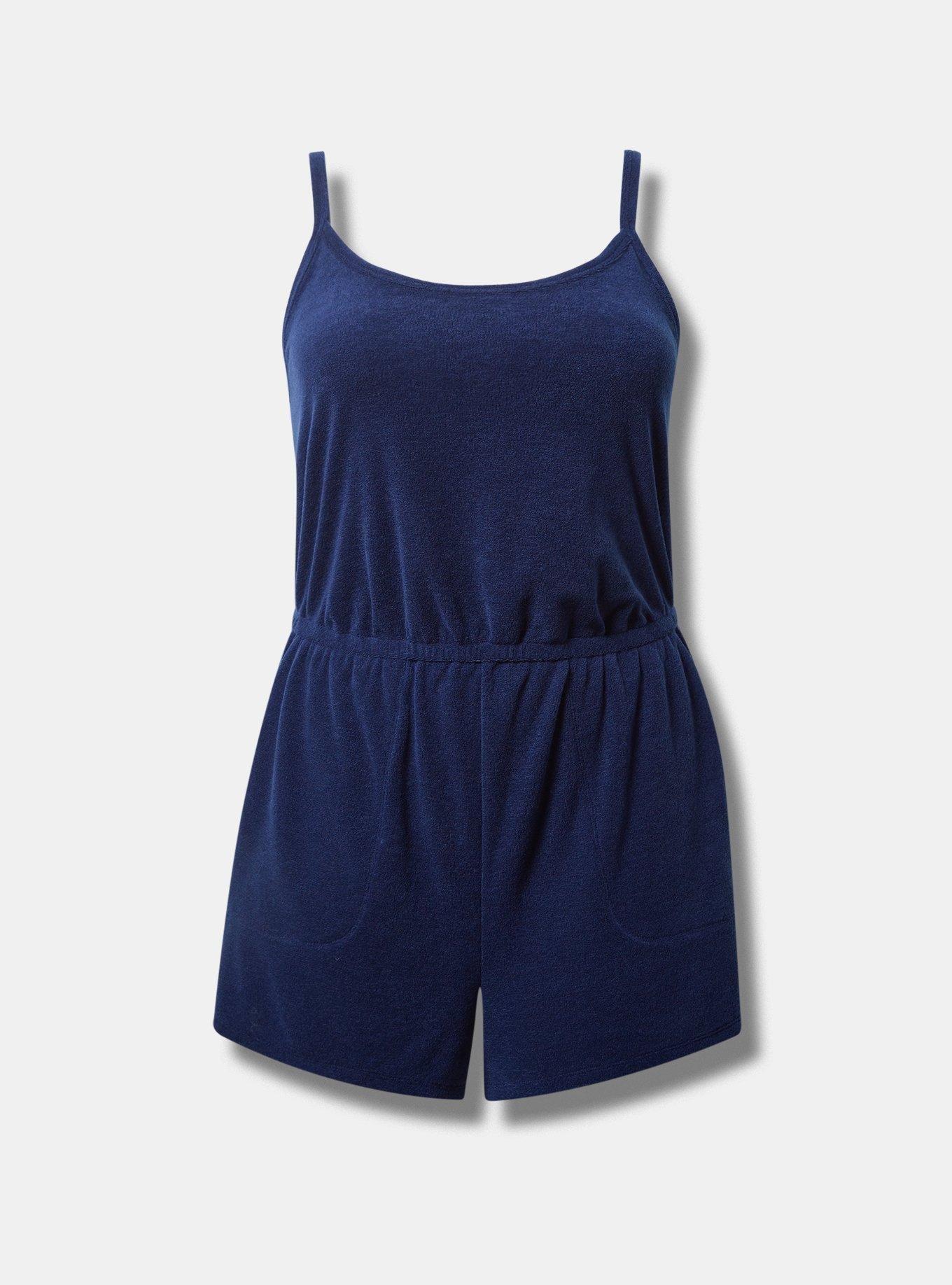 Plus Size - Lightweight Terry Cami Cover-Up Romper - Torrid