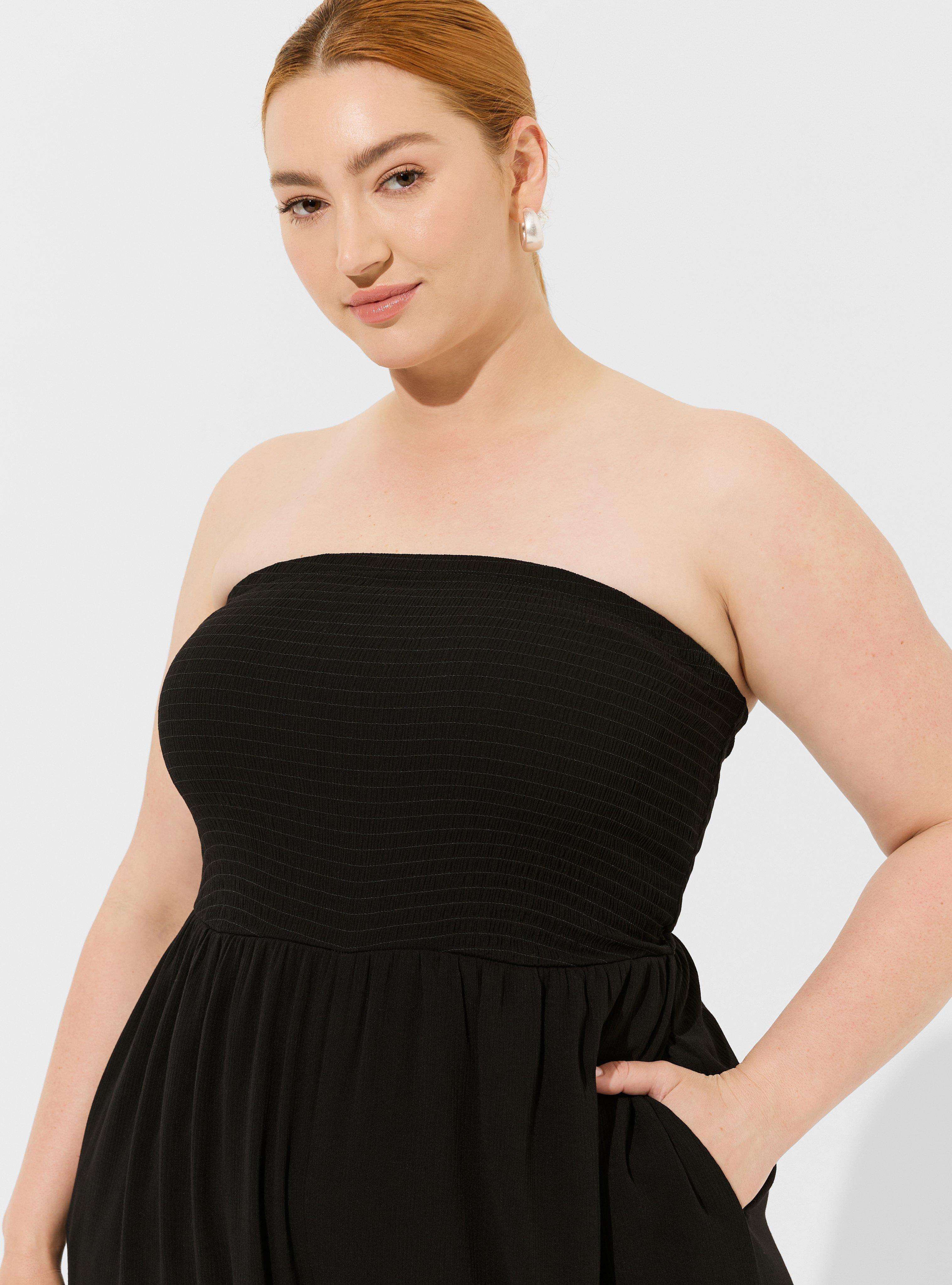 Plus Size - Washable Gauze Drape Leg Cover-Up Jumpsuit - Torrid