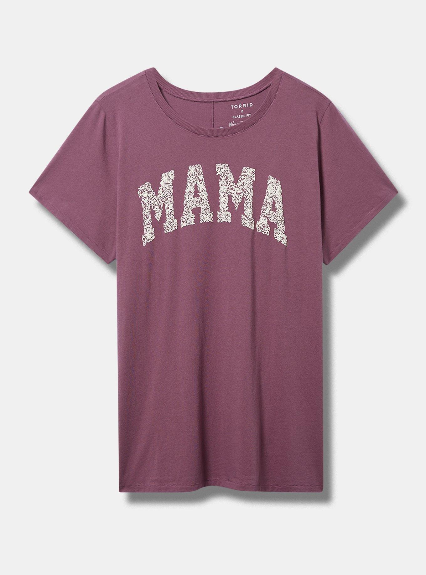 Plus Size - Mama Classic Fit Heritage Jersey Crew Tee - Torrid