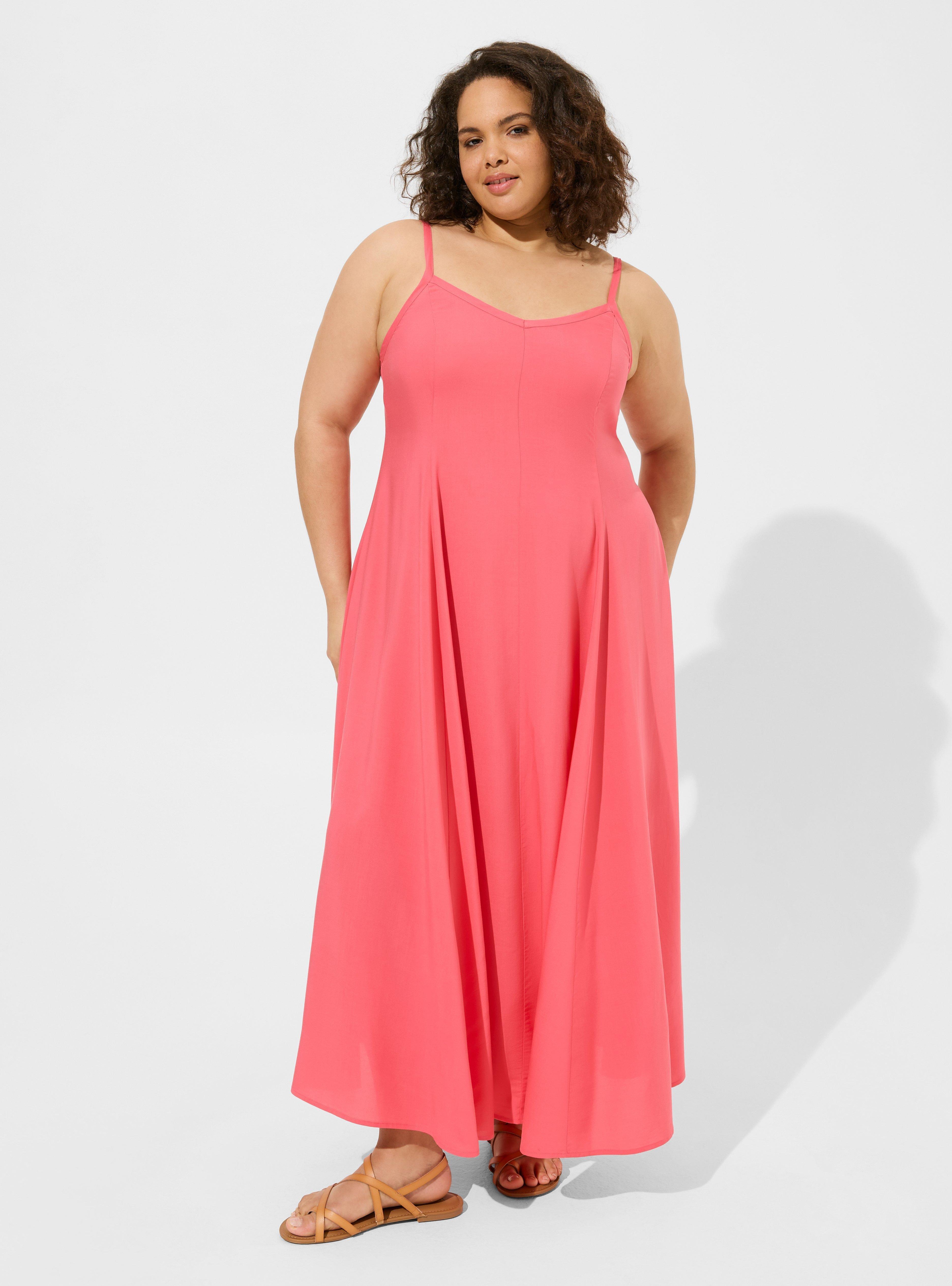 Plus Size - Maxi Challis Trapeze Dress - Torrid
