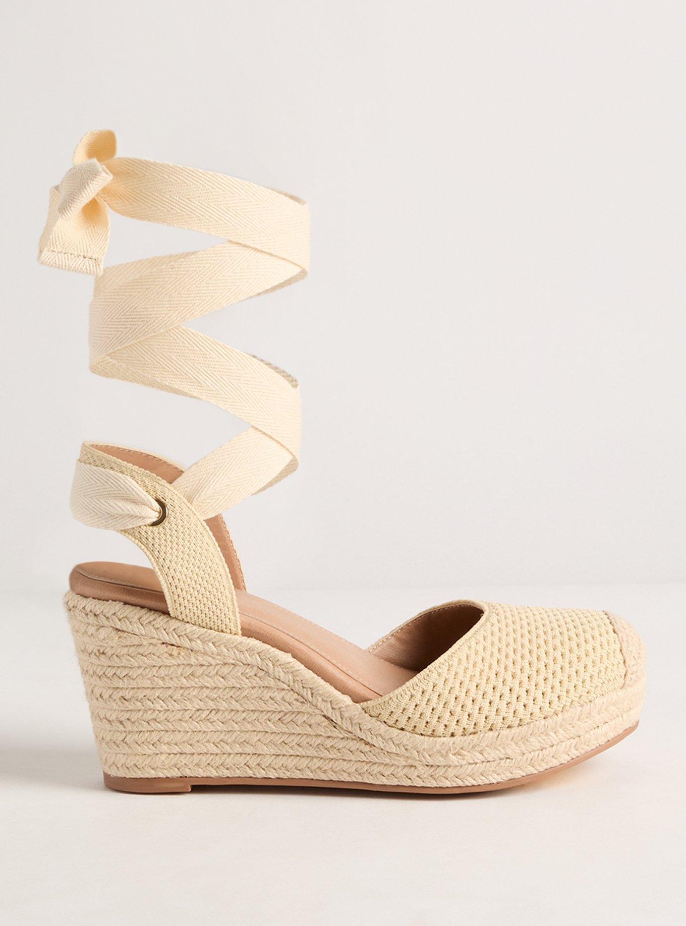 Plus Size - Ankle Wrap Espadrille Wedge (WW) - Torrid