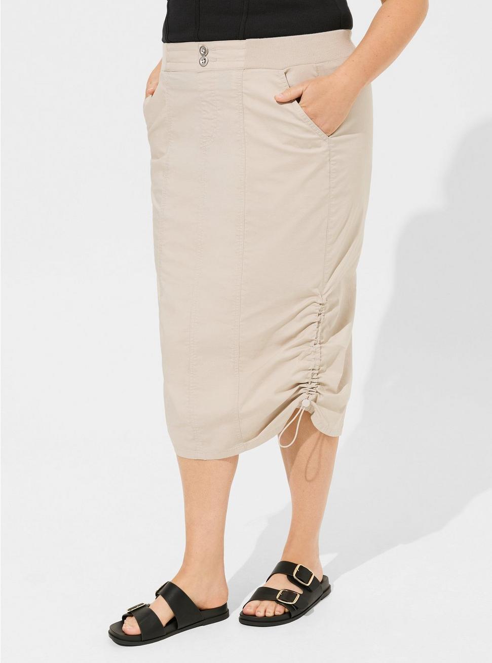 Plus Size - Maxi Poplin Cargo Skirt - Torrid Plus Size - Maxi Poplin Cargo Skirt - Torrid