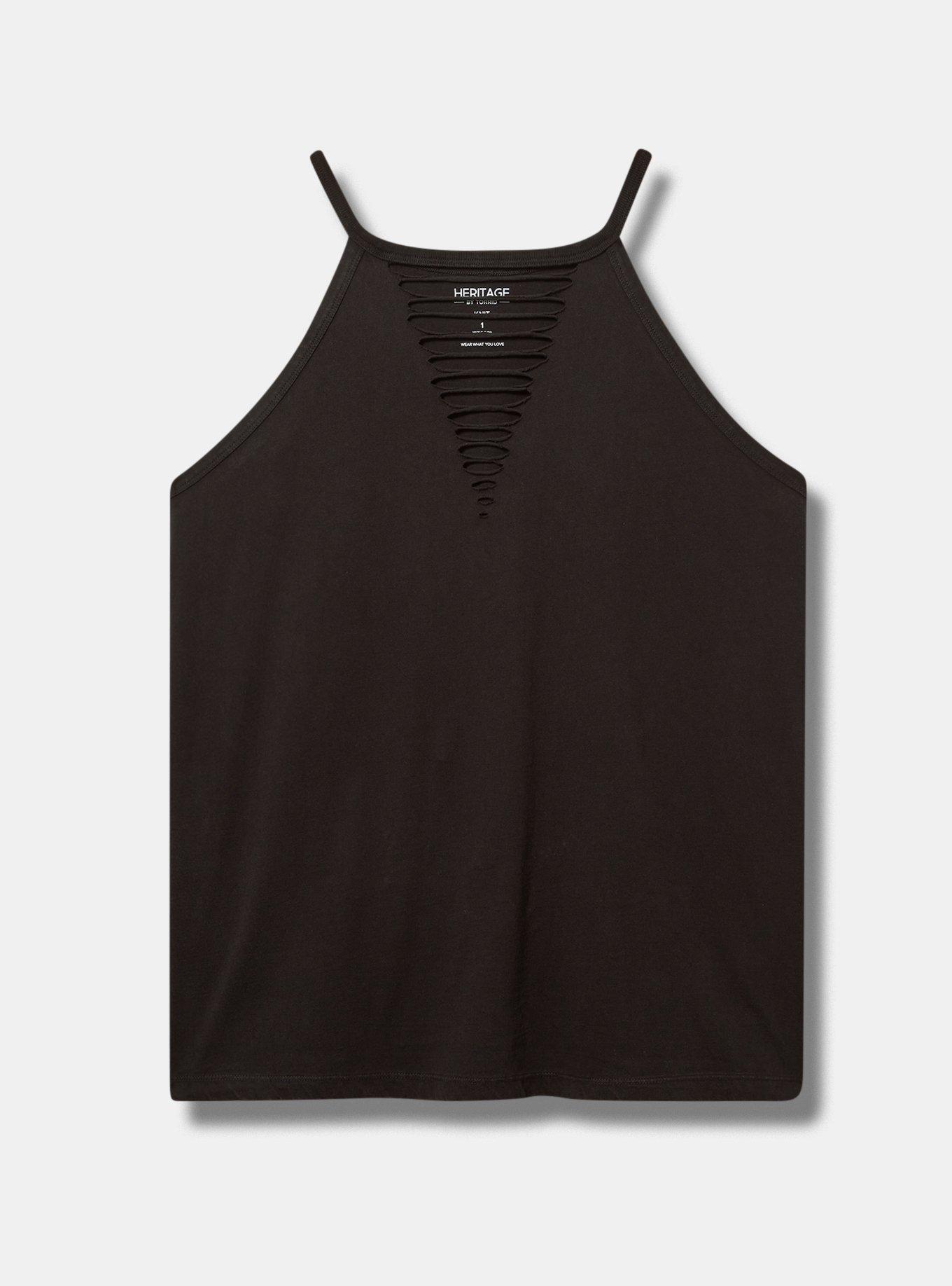 Plus Size - Vintage Cotton High Neck Slash Cami - Torrid