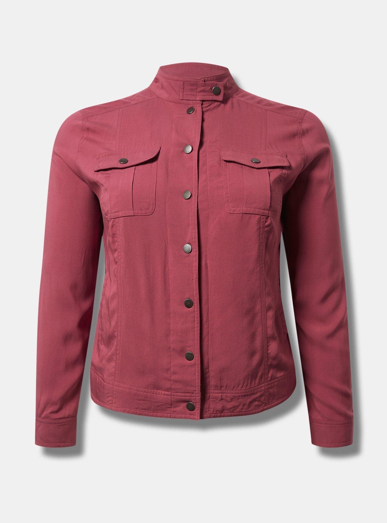 Plus Size - Challis Lightweight Utility Jacket - Torrid