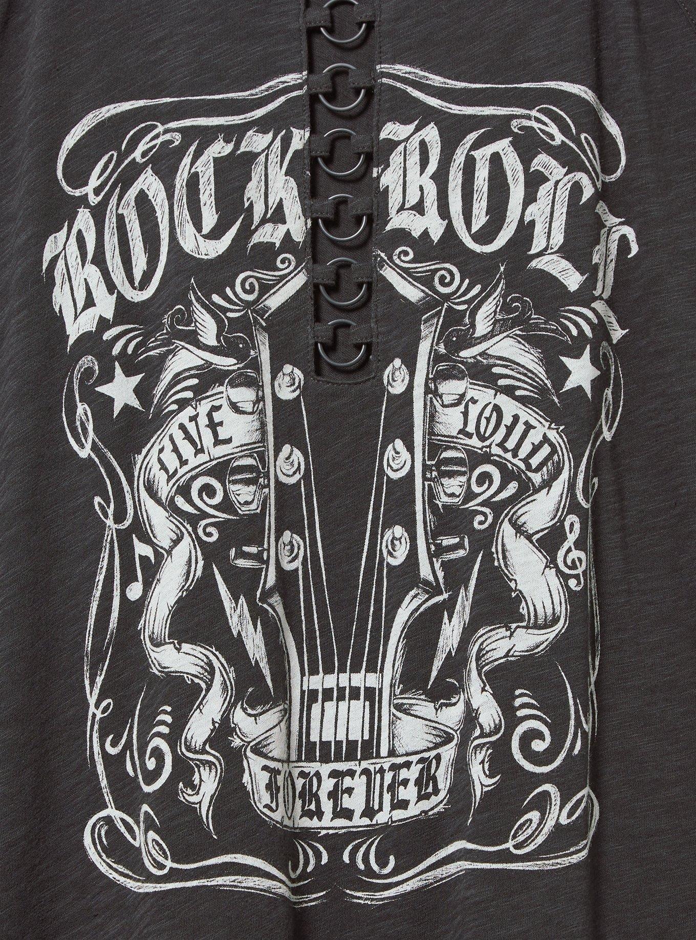 Plus Size - Rock Forever Heritage Slub O-Ring Goddess Tank - Torrid