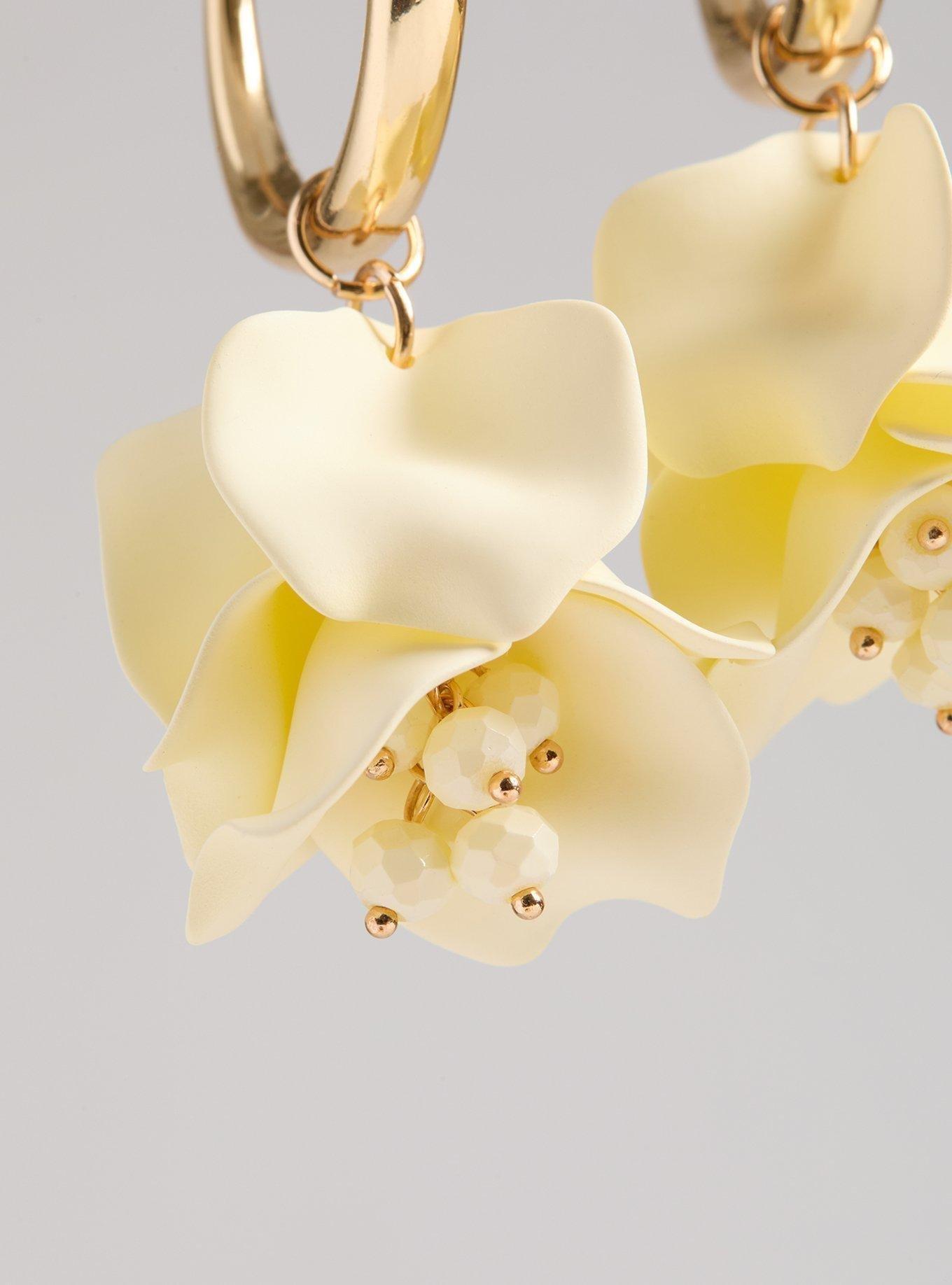 Plus Size - Floral Petal Hoop Earring - Torrid