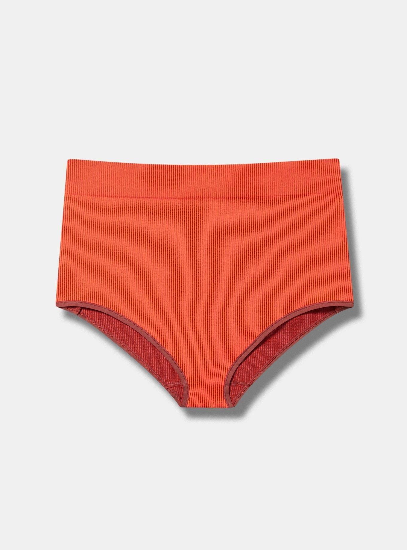 Plus Size - Seamless Two Tone Ribbed High Rise Brief Panty - Torrid