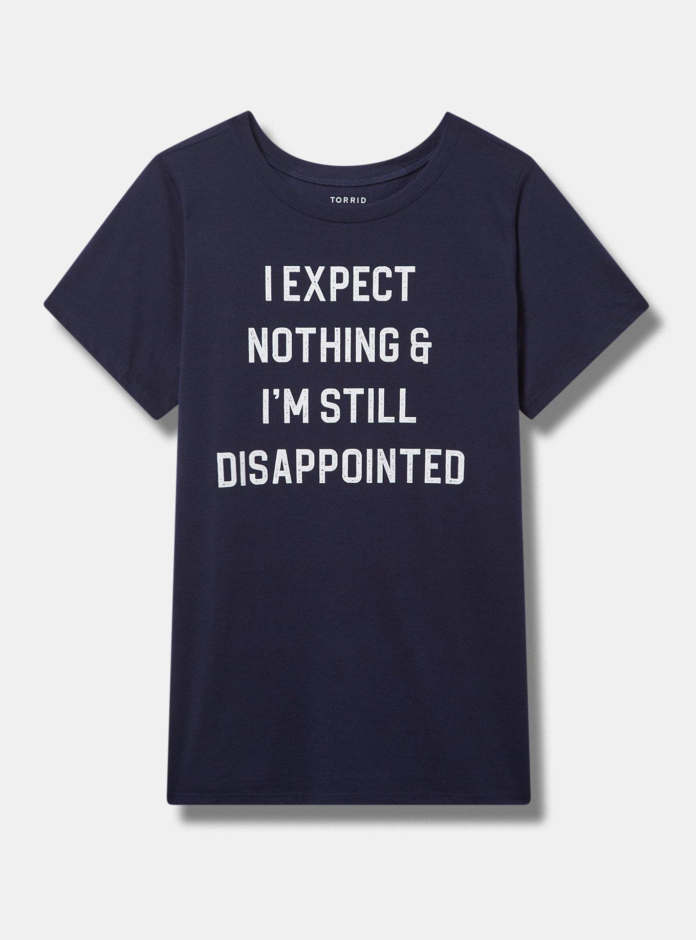 Plus Size - Disappointed Everyday Signature Jersey Crew Tee - Torrid