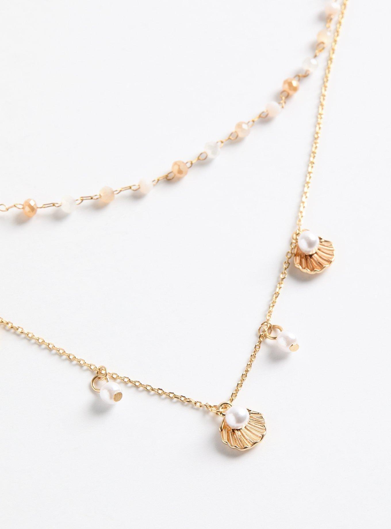 Plus Size - Shell Layered Necklace - Torrid