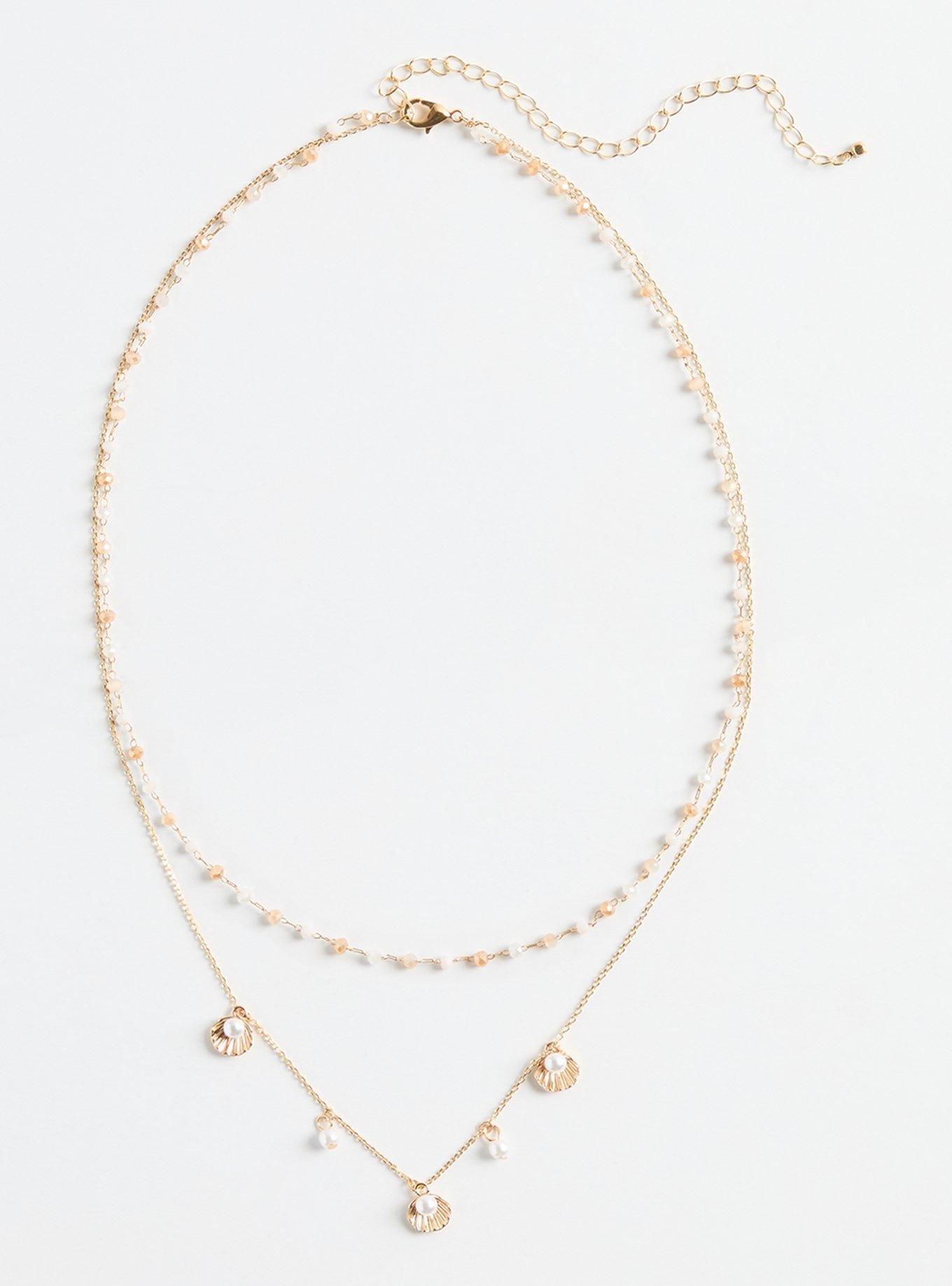 Plus Size - Shell Layered Necklace - Torrid