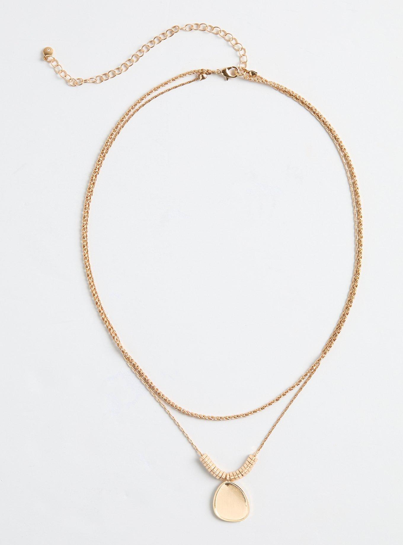 Plus Size - Disc Layered Necklace - Torrid