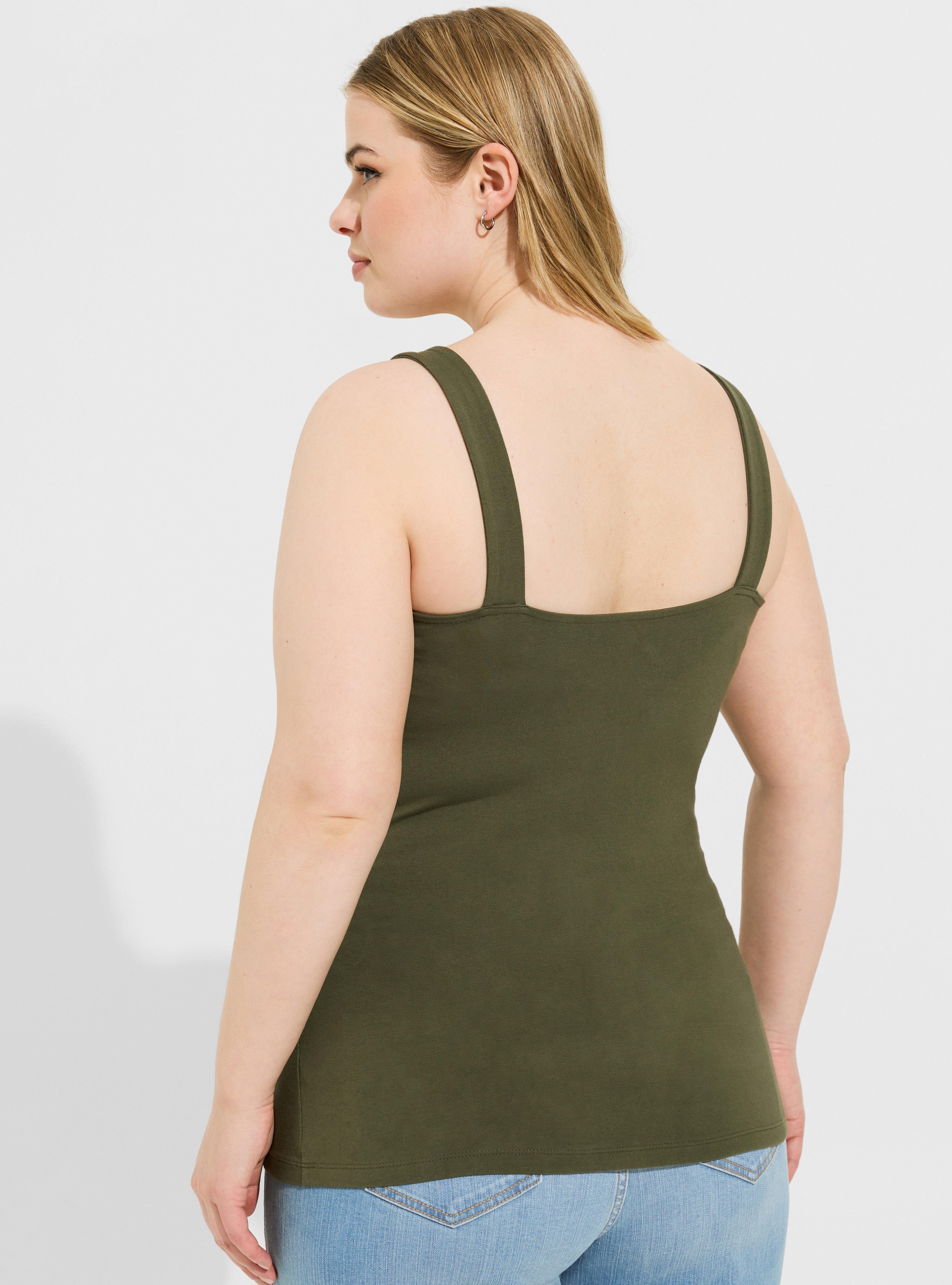 Plus Size - Foxy Scoop Neck Heart Buckle Strap Tank - Torrid
