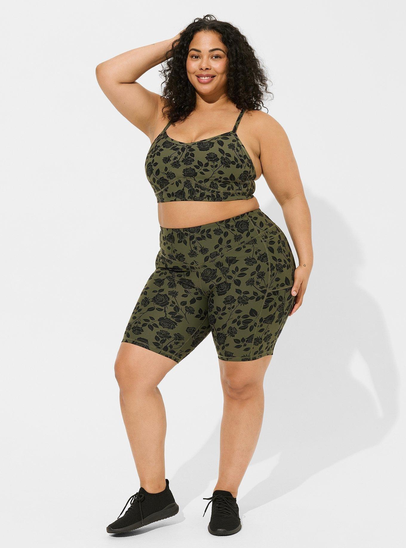 Plus Size - Low Impact Wireless V-Neck Active Sports Bra - Torrid