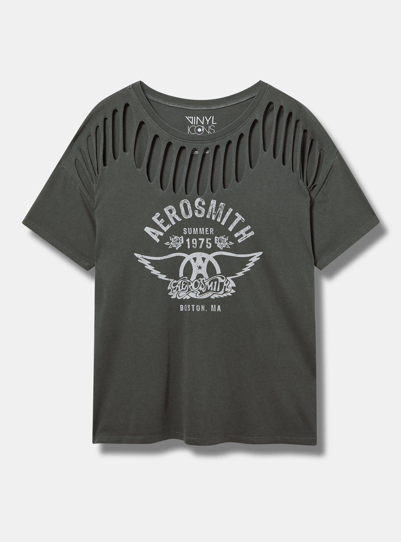 Plus Size - Aerosmith Relax Fit Cotton Slash Tee - Torrid