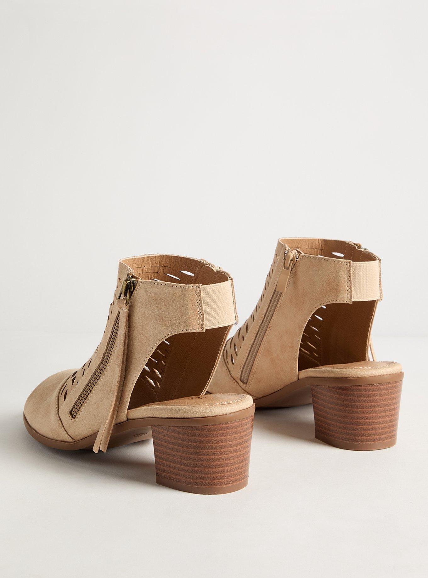 Plus Size - Perforated Back Strap Heel (WW) - Torrid