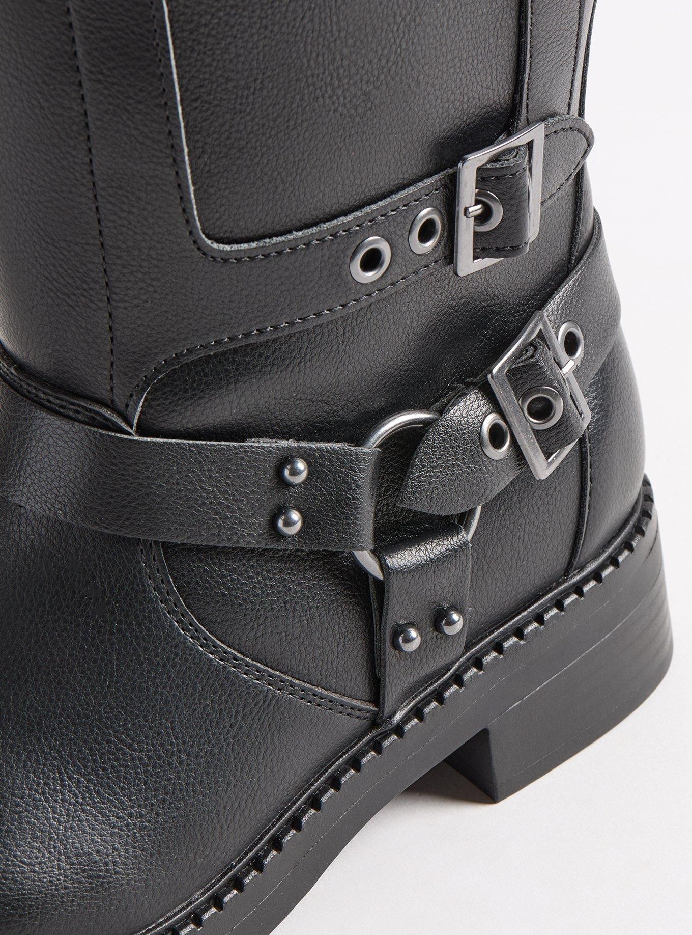 Plus Size - Multi Buckle Moto Knee Boot (WW) - Torrid