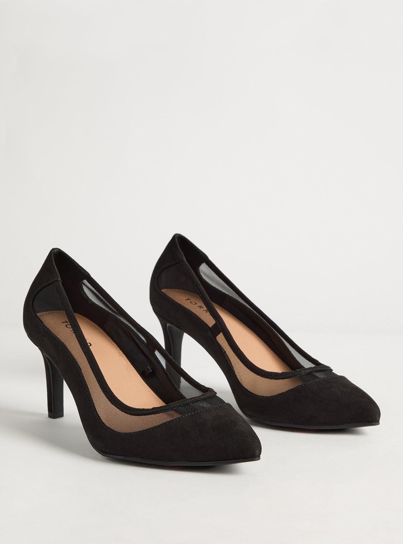 Plus Size - Pointed Toe Mesh Pump (WW) - Torrid