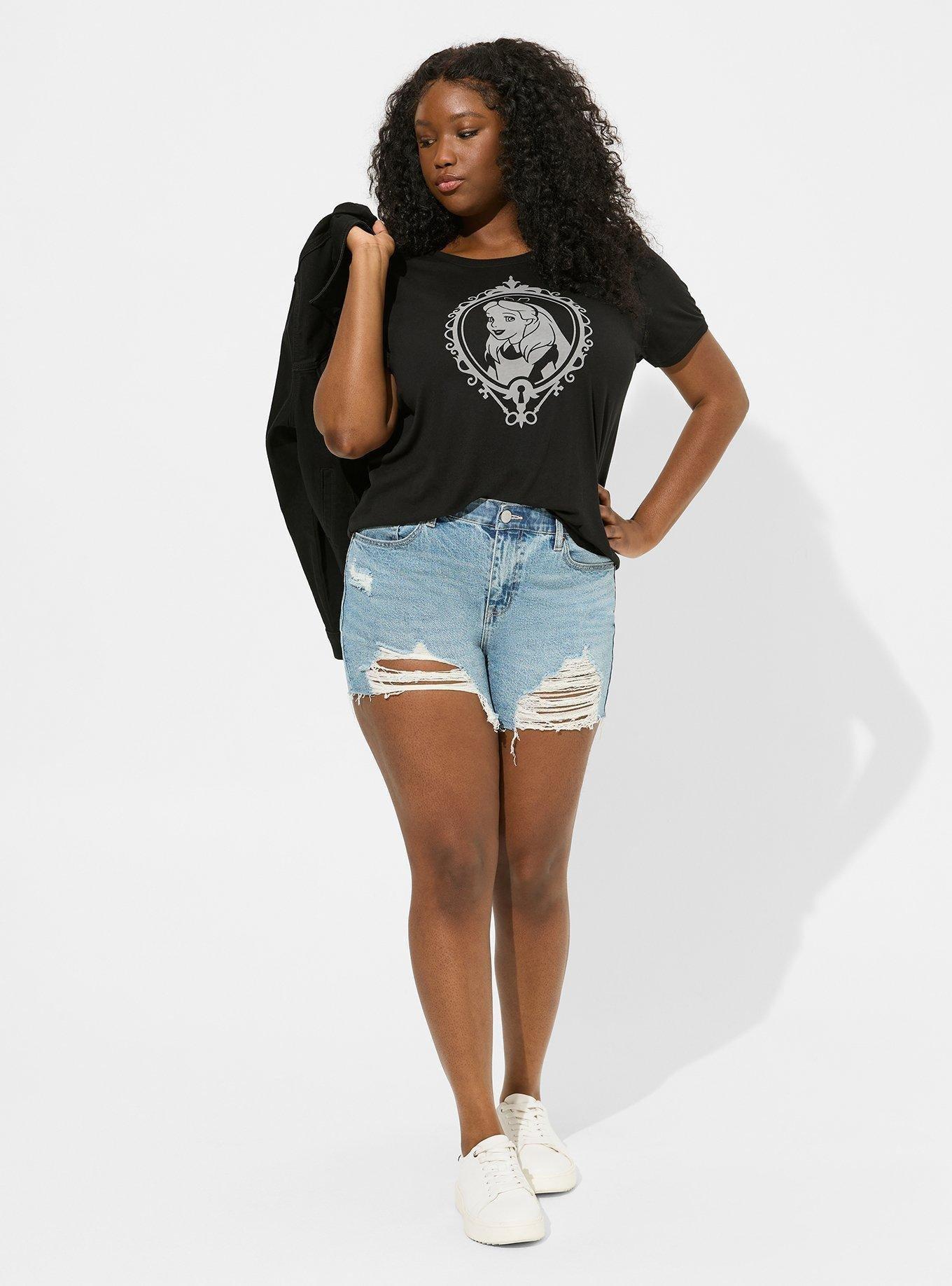 Plus Size - Disney Alice in Wonderland Classic Fit Cotton Ringer Top ...