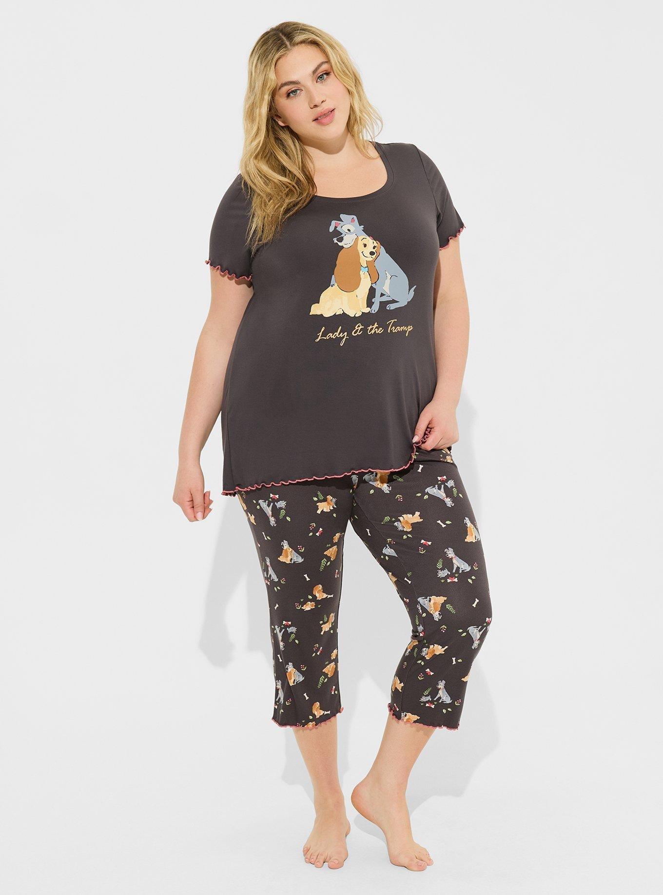Plus Size - Disney Lady And The Tramp Lettuce Hem Sleep Top - Torrid