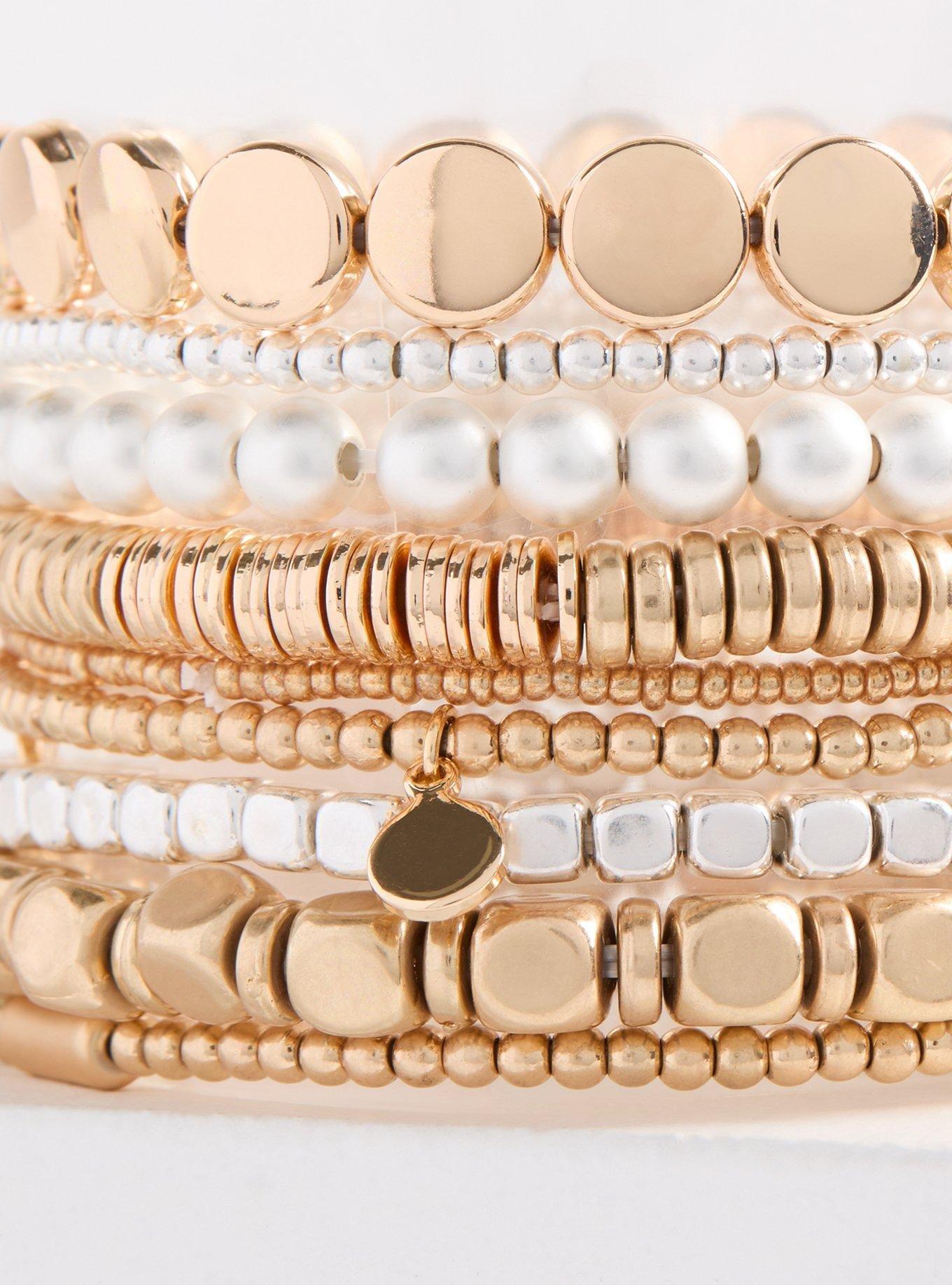 Plus Size - Beaded Stretch Bracelet Set - Torrid