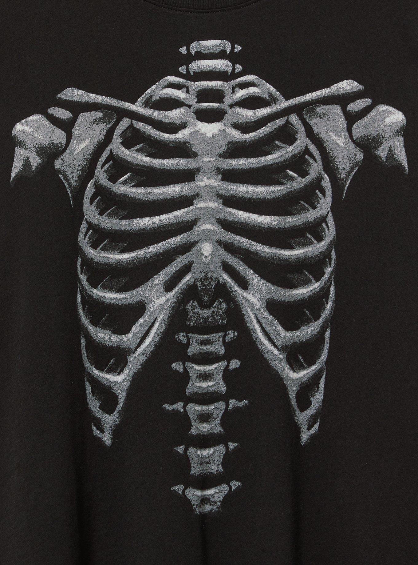 Plus Size - Skeleton Oversized Fit Heritage Jersey Tunic Tee - Torrid