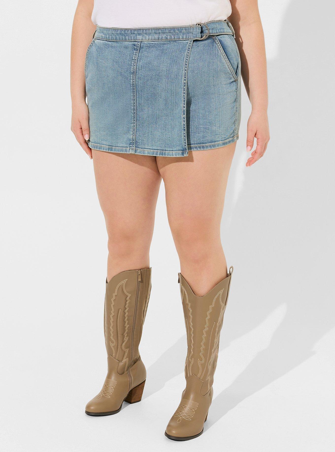 Plus Size - Vintage Stretch High-Rise Skort - Torrid