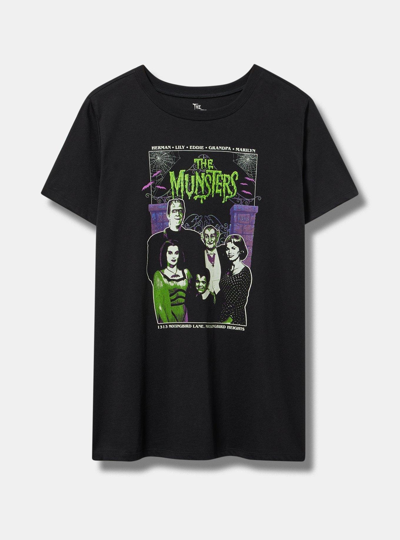 Plus Size - Munsters Classic Fit Cotton Crew Tee - Torrid