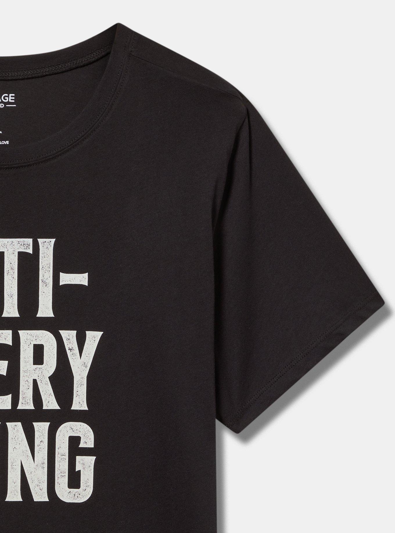 Plus Size - Anti Everything Classic Heritage Jersey Crew Tee - Torrid