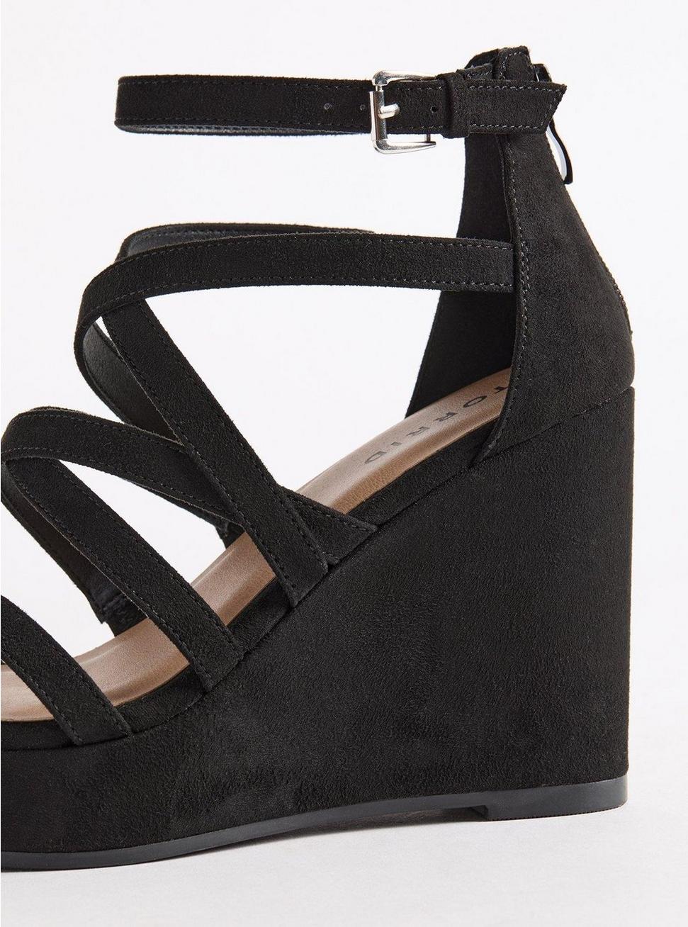 Plus Size - Strappy Square Toe Wedge - Torrid Plus Size - Strappy Square Toe Wedge - Torrid