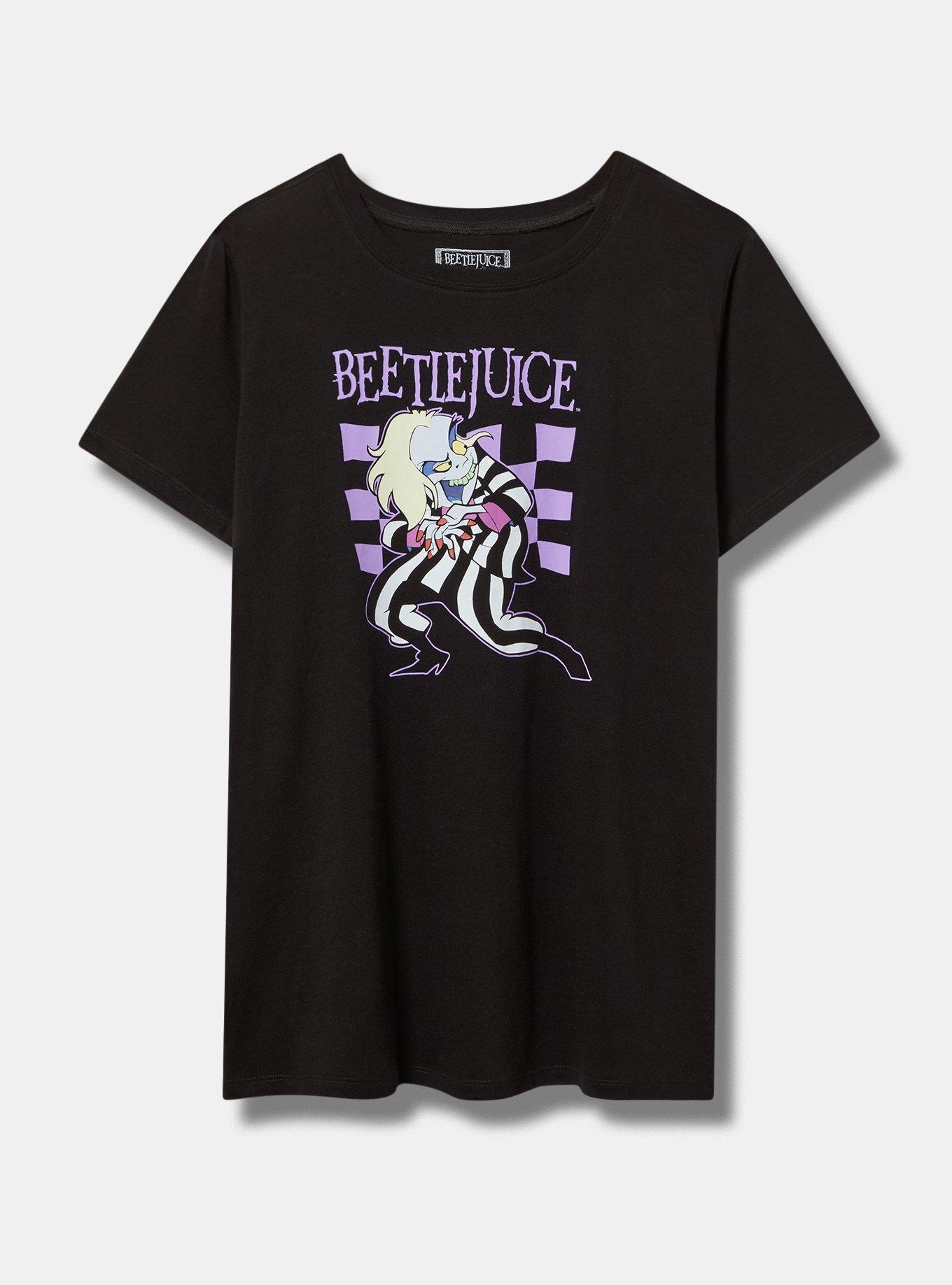Plus Size - Beetlejuice Cartoon Classic Fit Cotton Crew Tee - Torrid