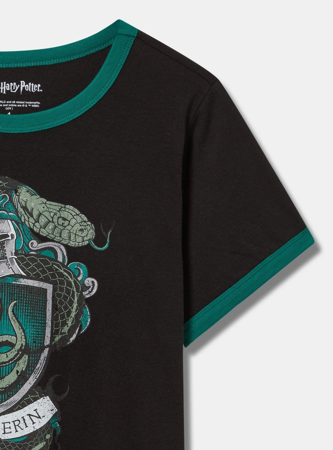 Plus Size - Harry Potter Slytherin Classic Fit Ringer Tee - Torrid