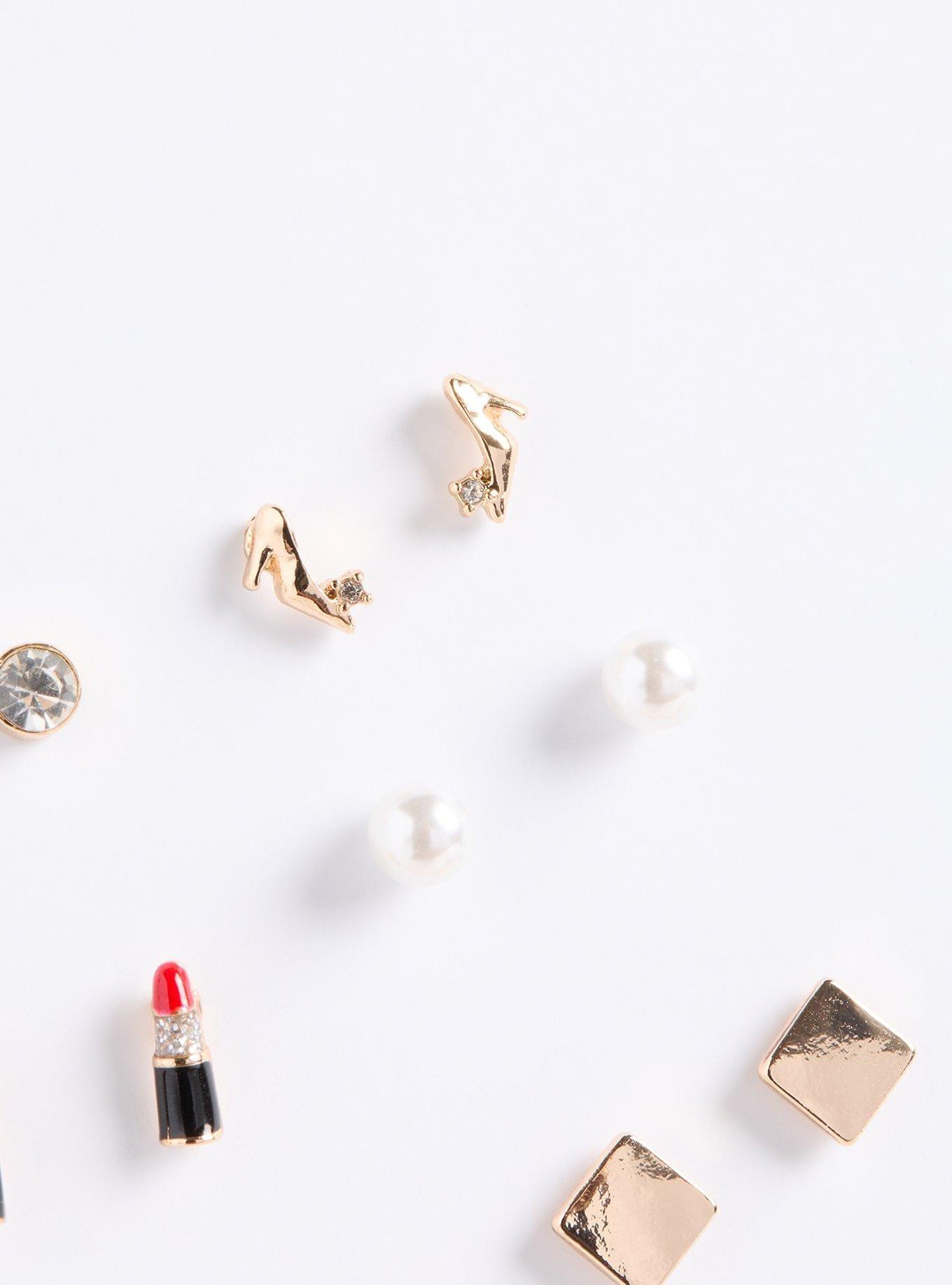 Plus Size - Stud Earrings Multi Pack - Torrid