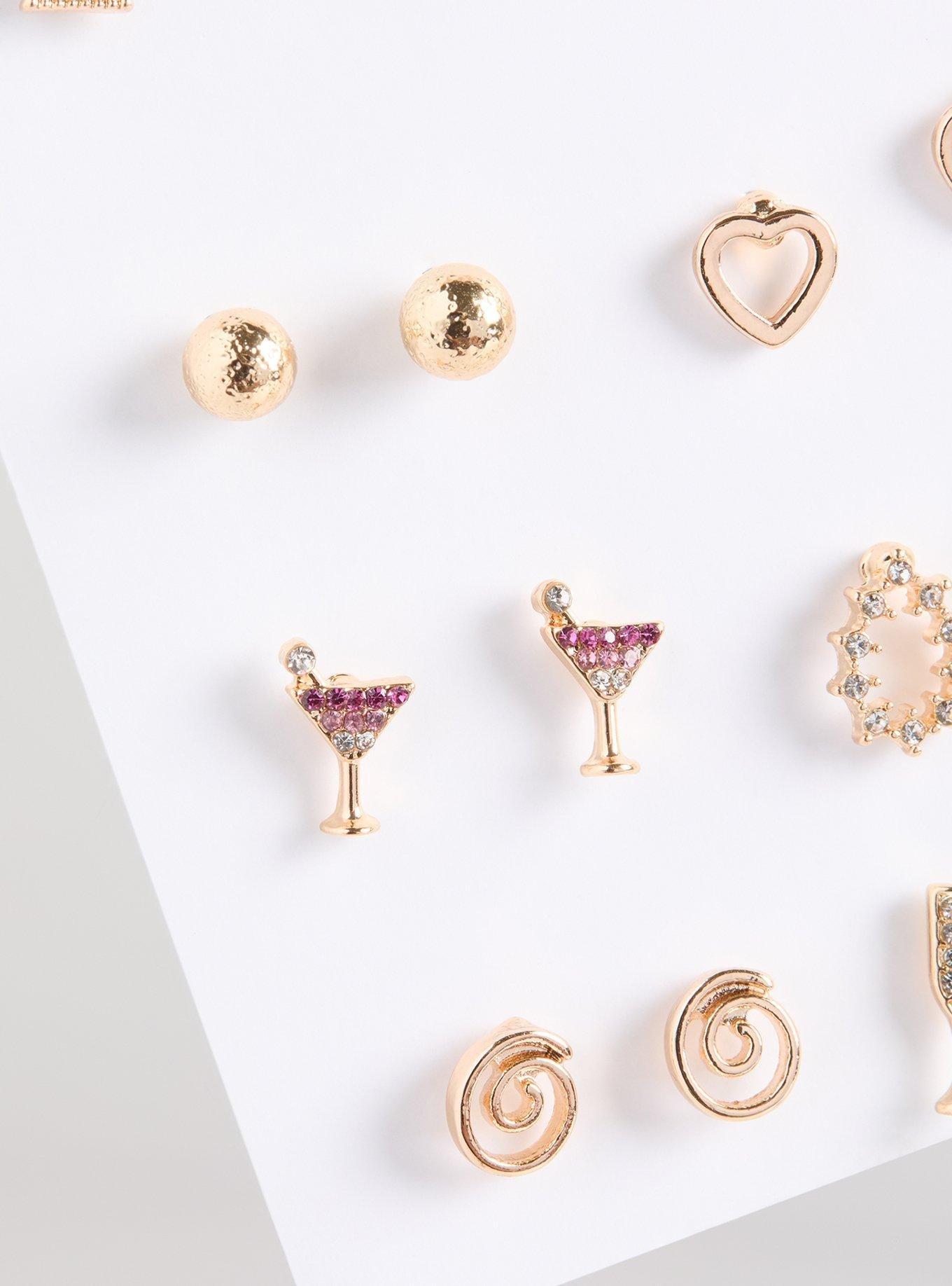 Plus Size - Stud Earrings Multi Pack - Torrid