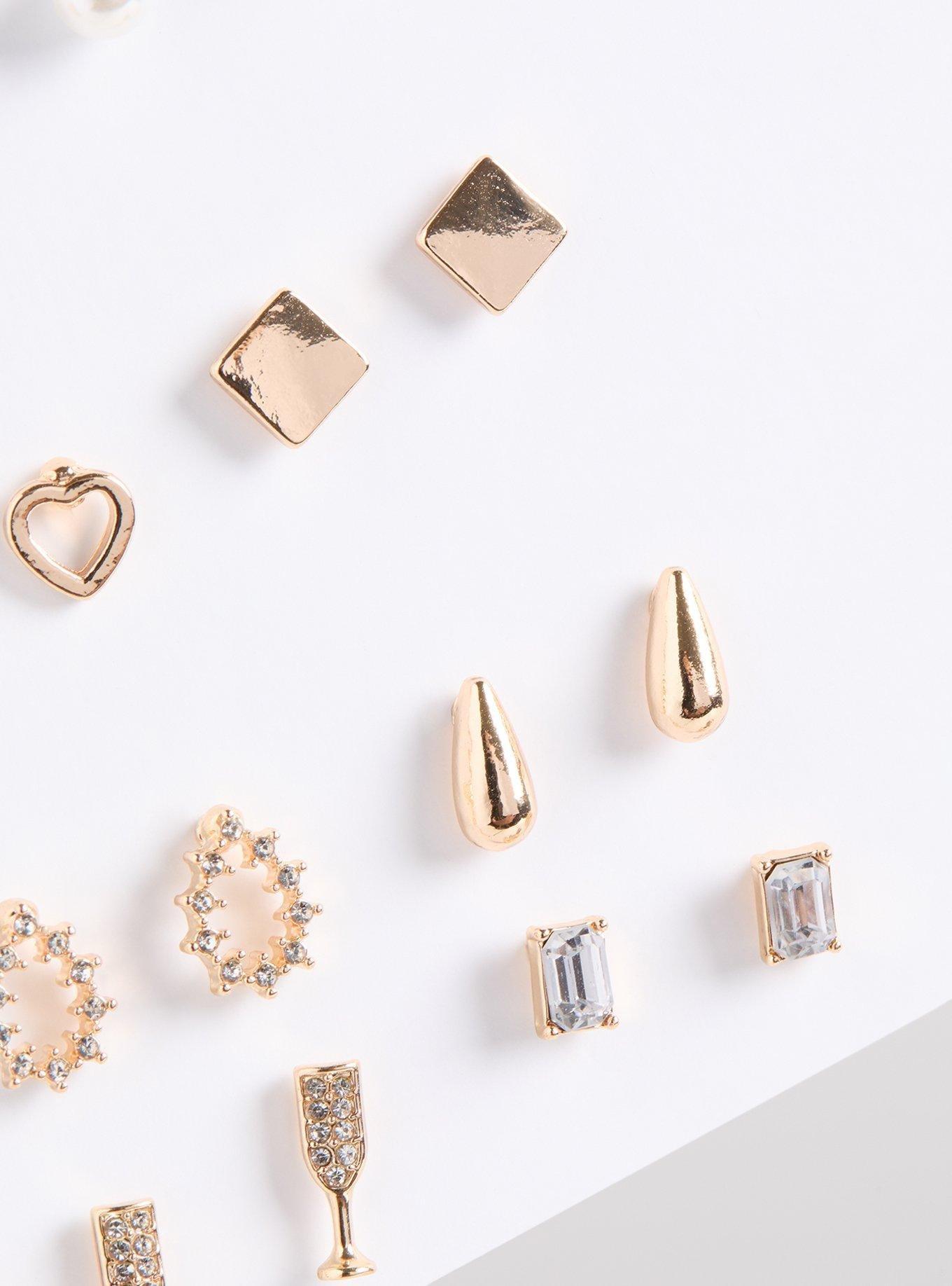 Plus Size - Stud Earrings Multi Pack - Torrid