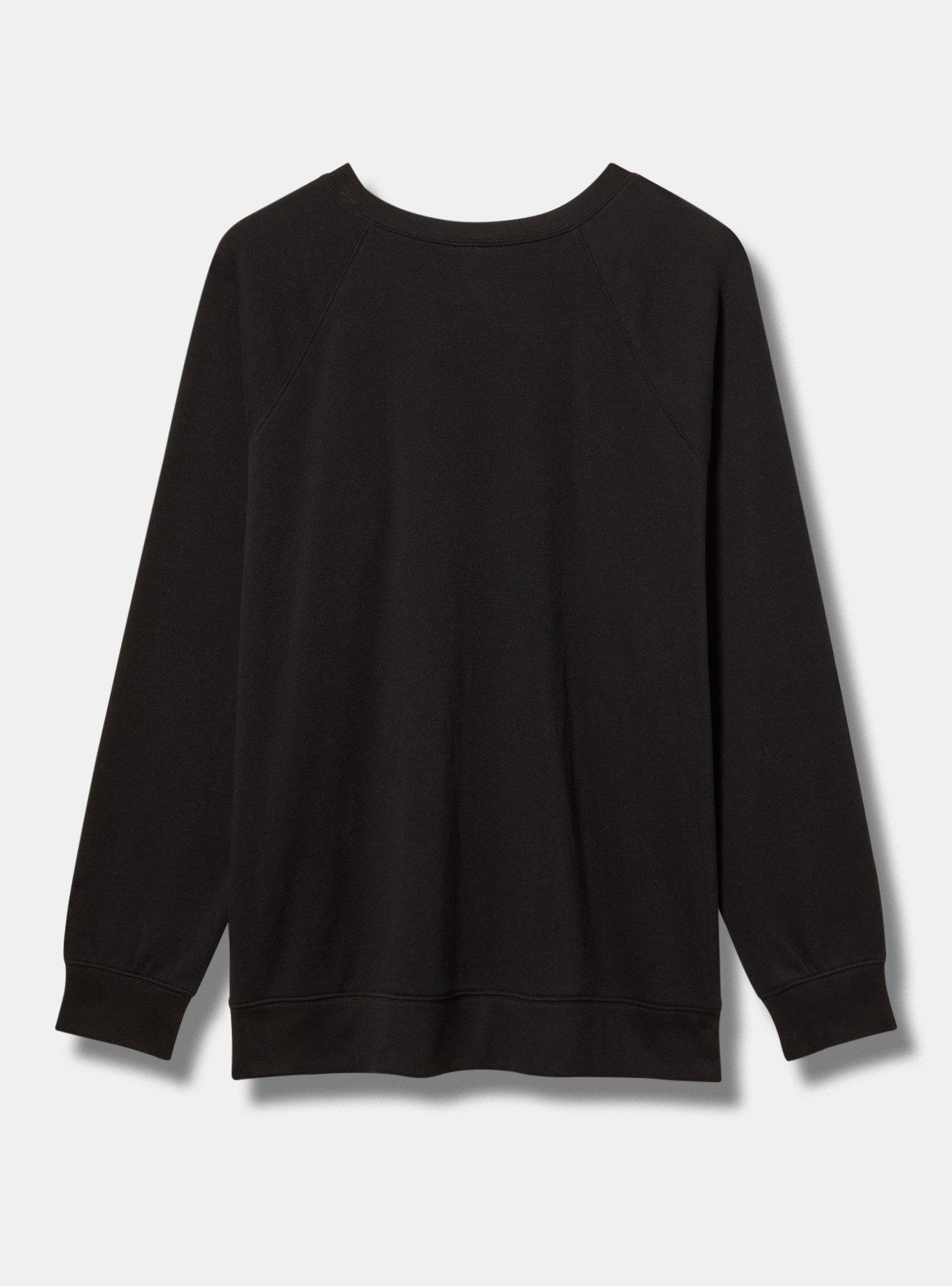 Plus Size - Paint Skull Cozy Fleece Raglan Sweatshirt - Torrid