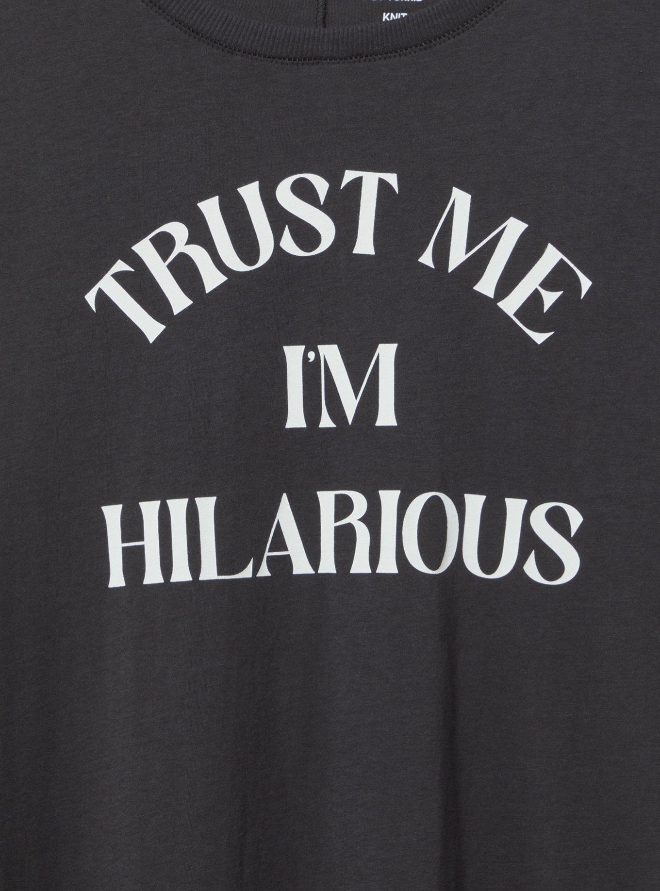 Plus Size - Trust Me Classic Fit Heritage Jersey Crew Tee - Torrid