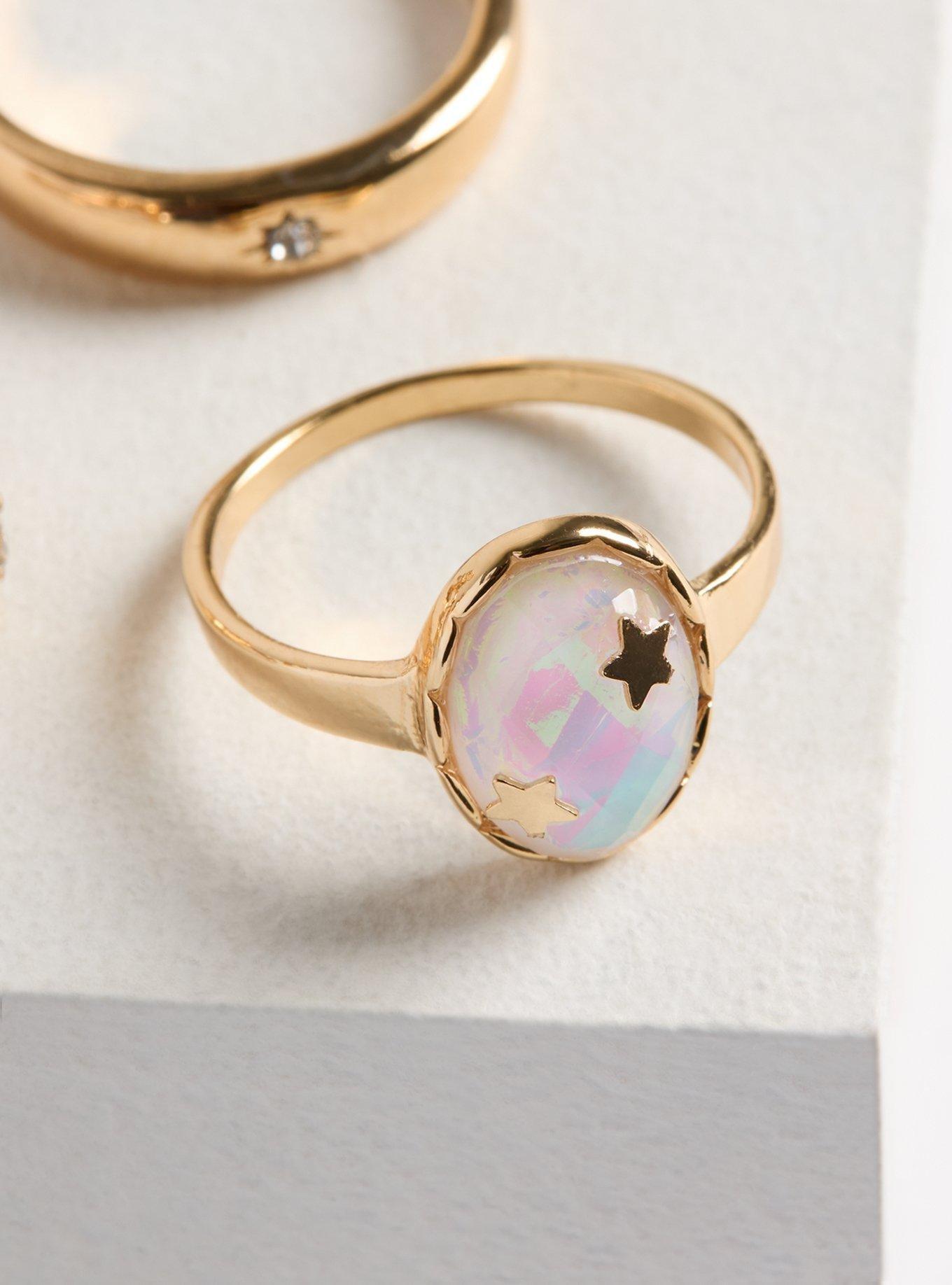 Plus Size - Celestial Spiral Ring Set - Torrid