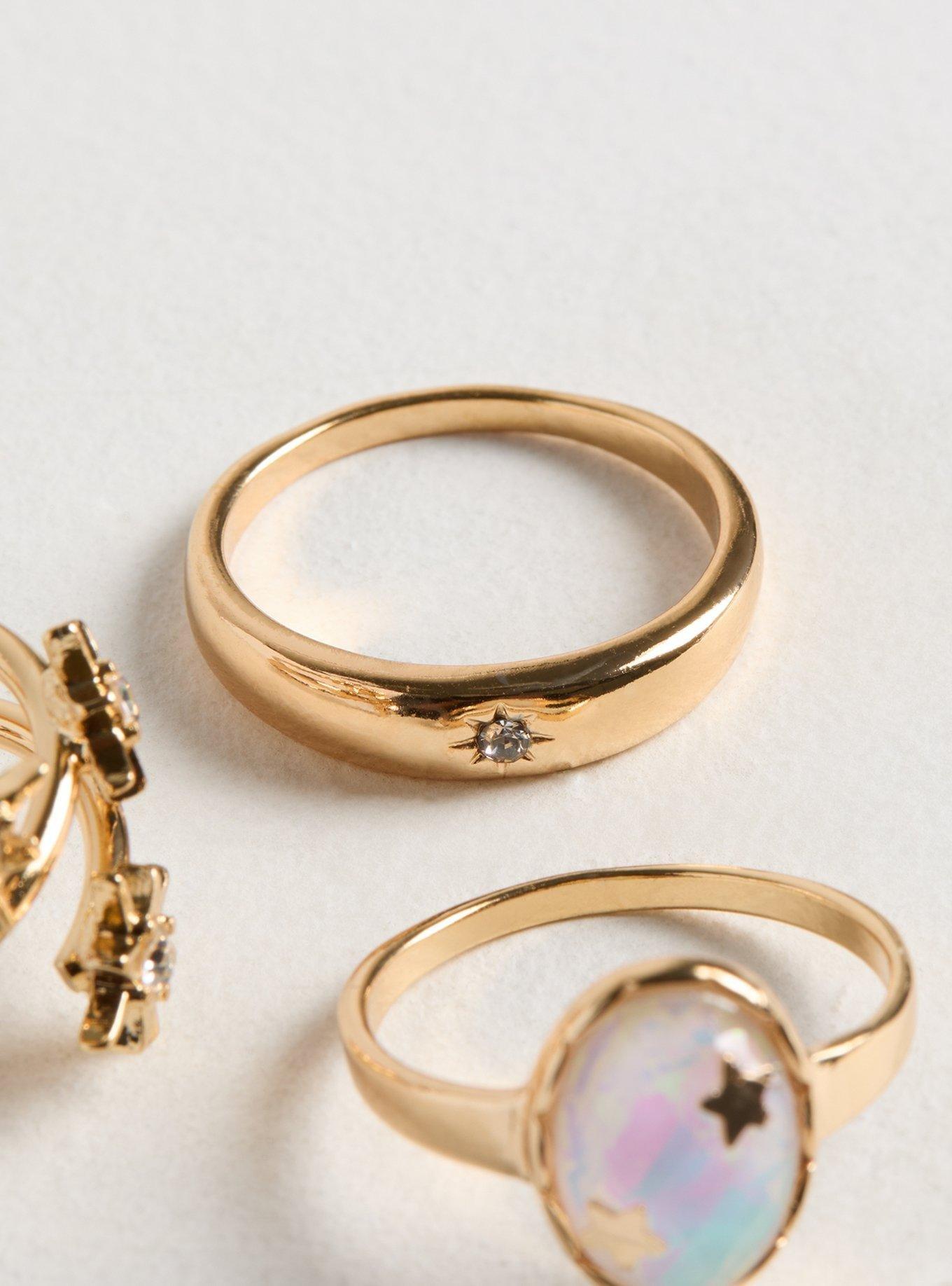 Plus Size - Celestial Spiral Ring Set - Torrid