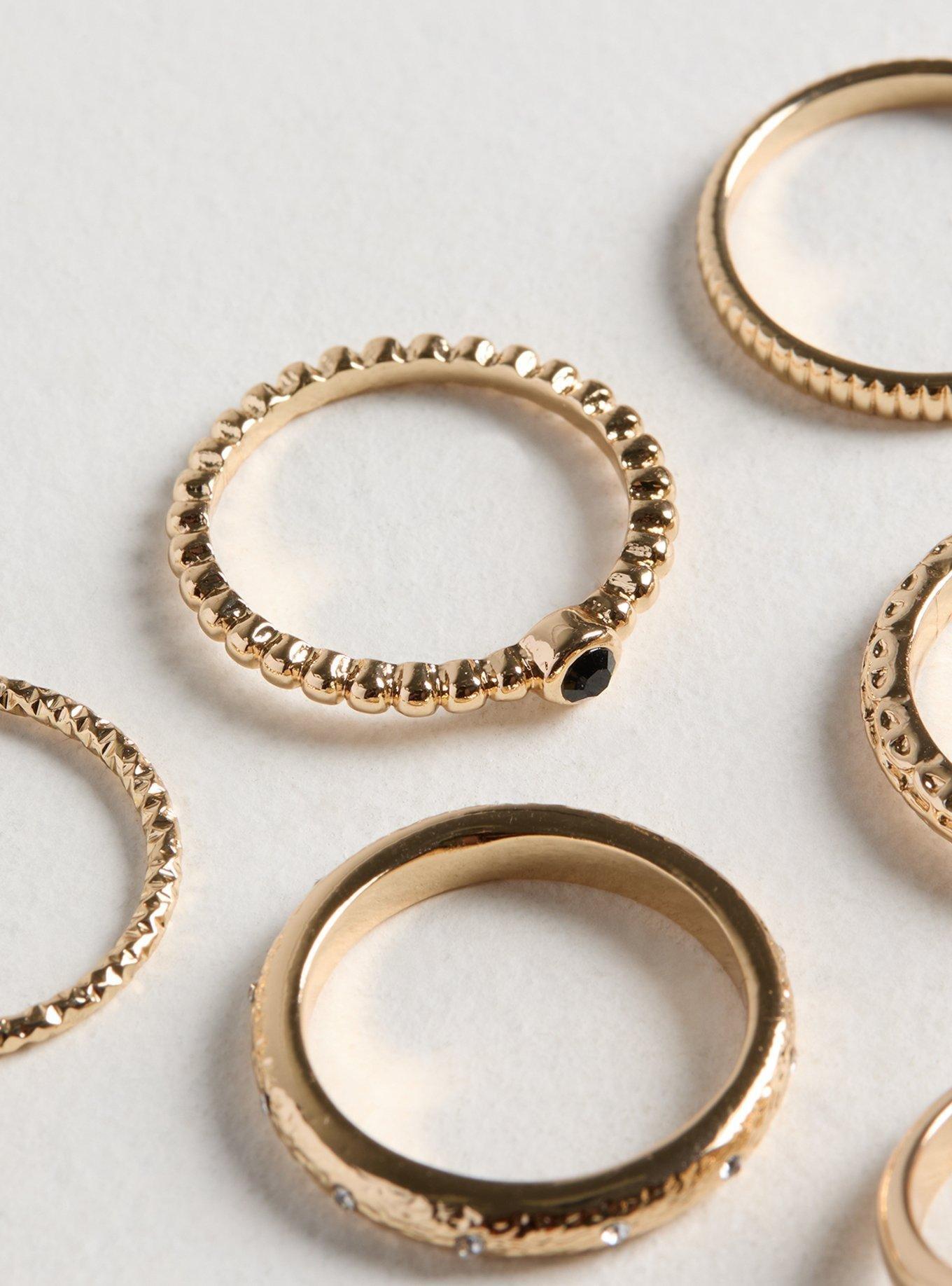 Plus Size - Textured Ring Set - Torrid