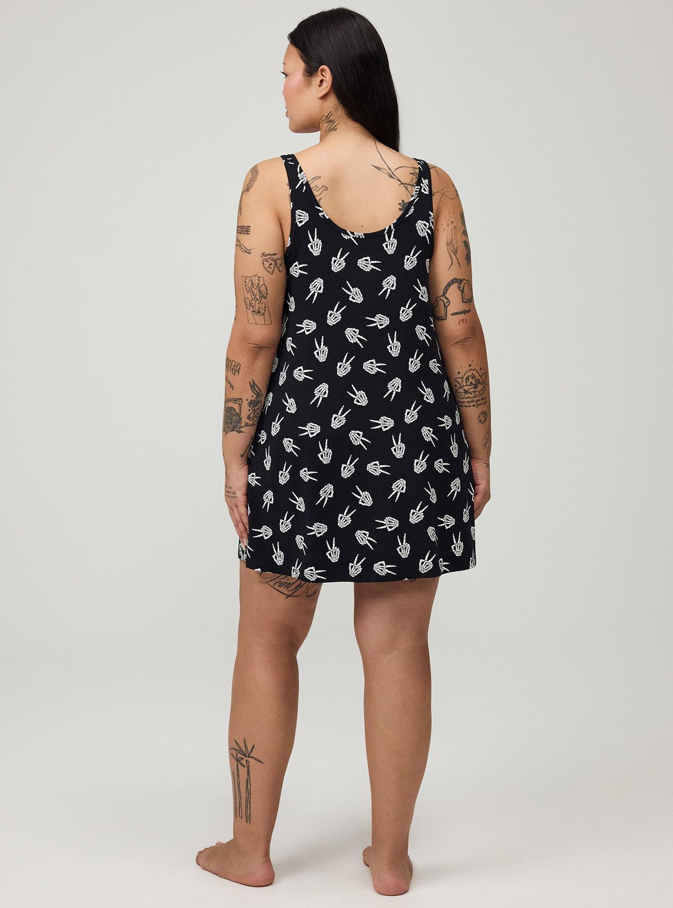 Plus Size - SUPER SOFT JERSEY NOTCH NECK SLEEP CHEMISE - Torrid