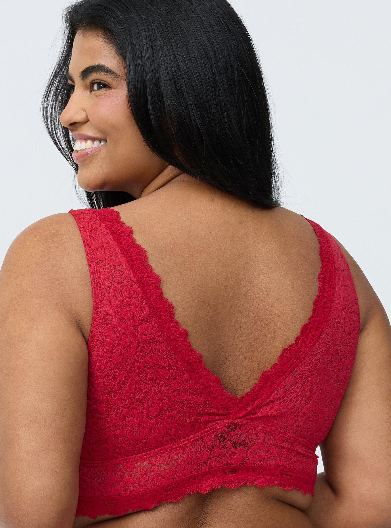 Plus Size - Unlined Crossback Lace Bralette - Torrid