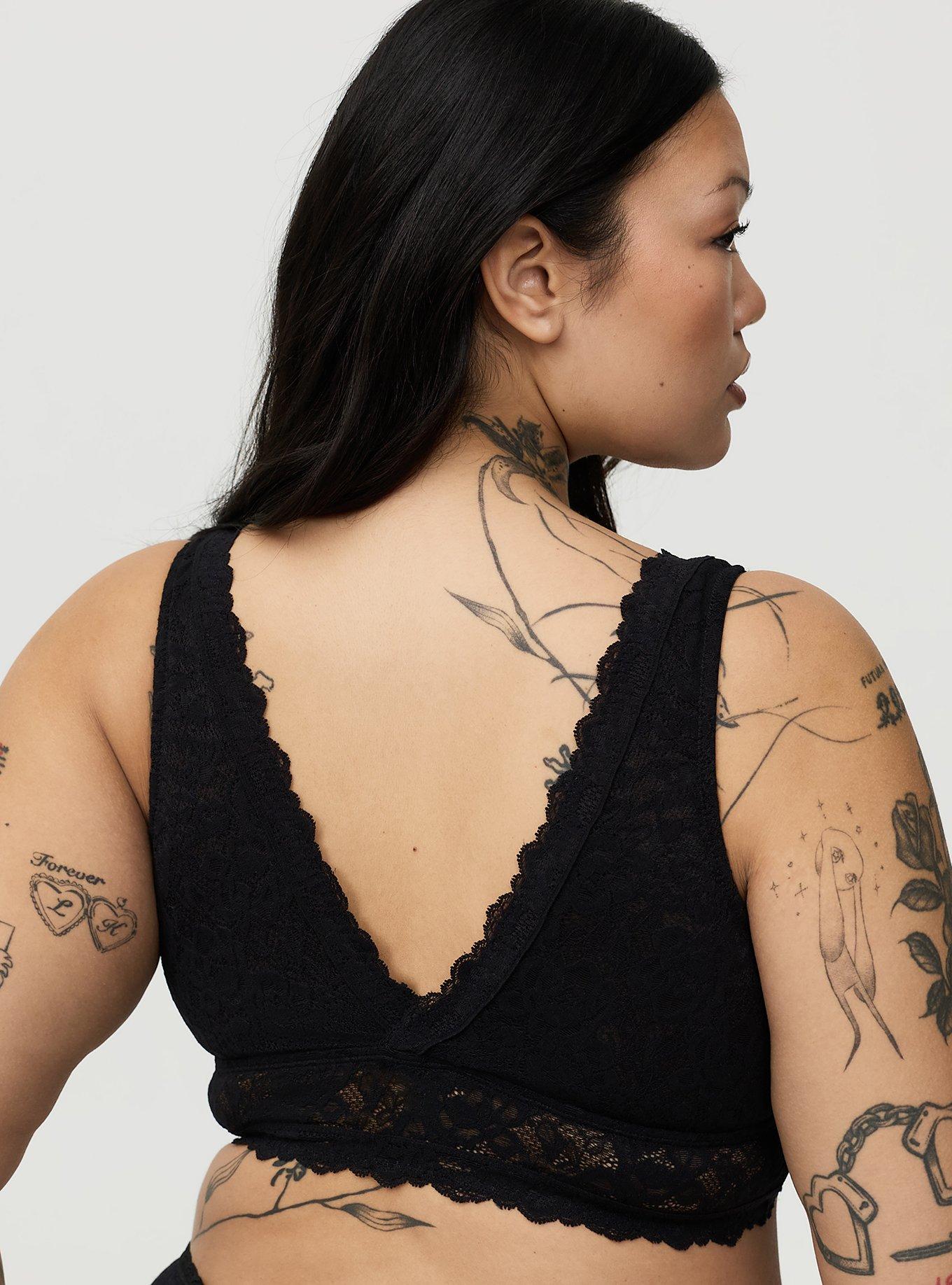 Plus Size - Unlined Crossback Lace Bralette - Torrid
