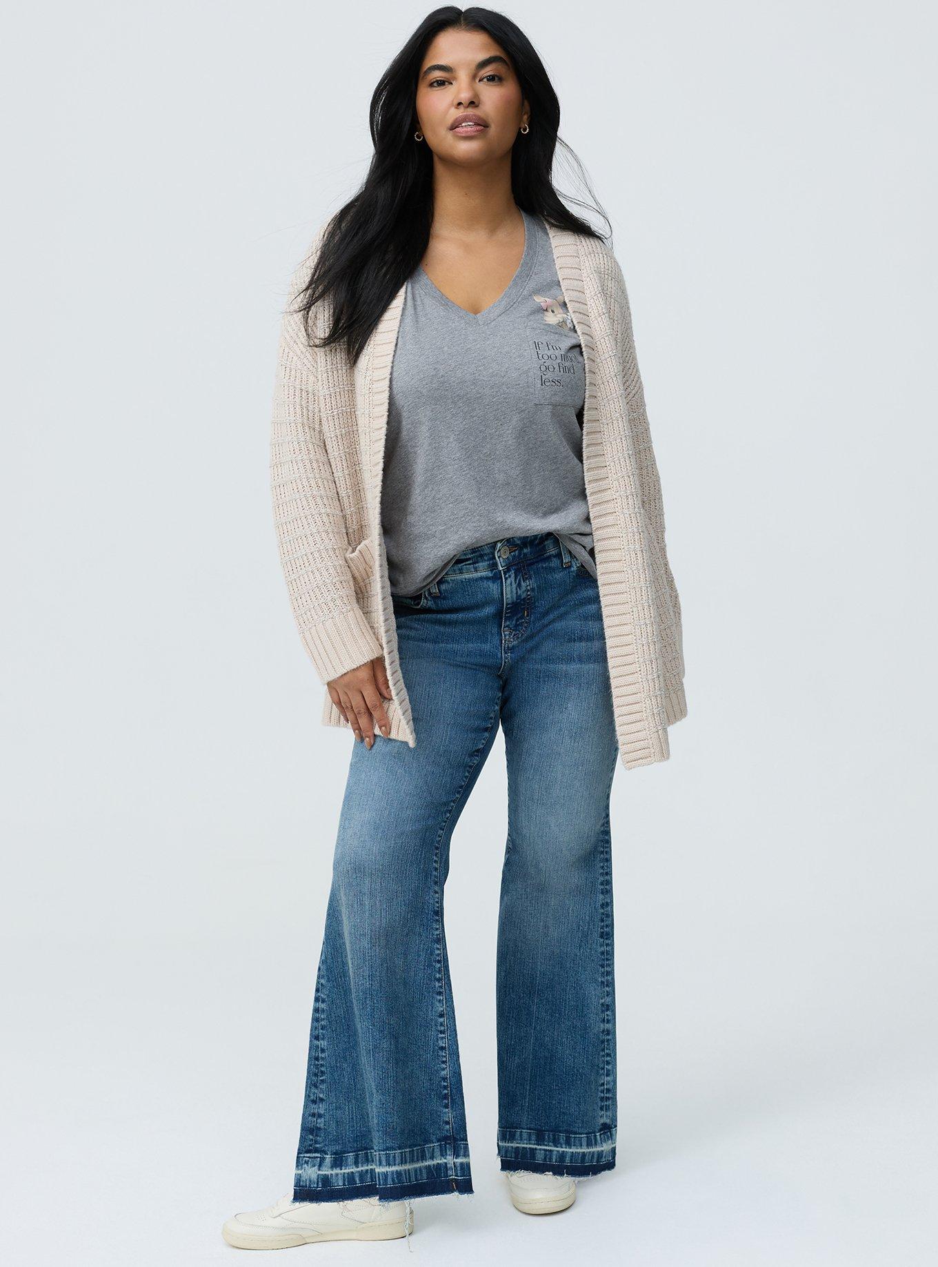 Plus Size - Open-Front Lurex Cardigan - Torrid