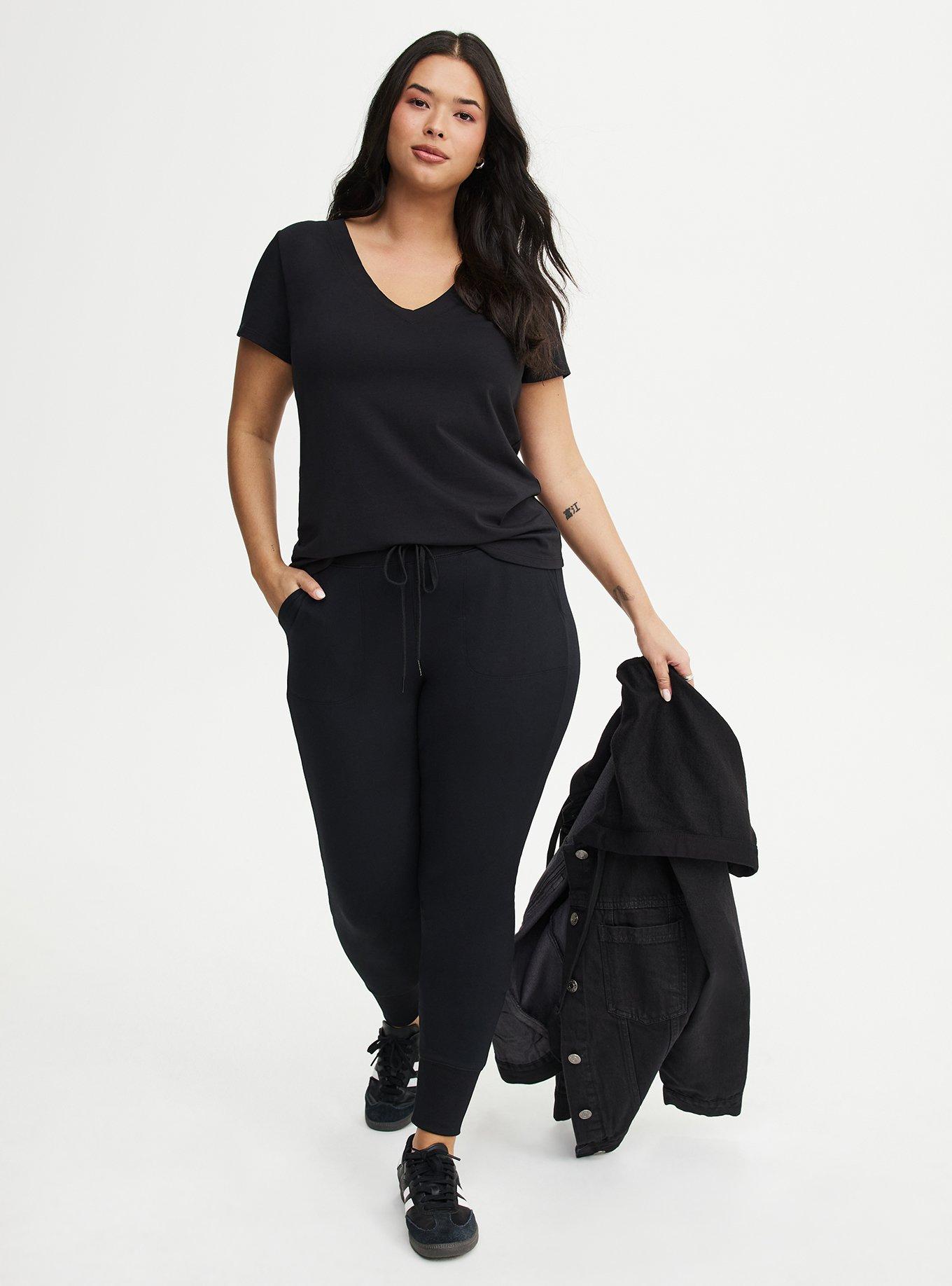 Plus Size - Fitted Cotton V-Neck Tee - Torrid