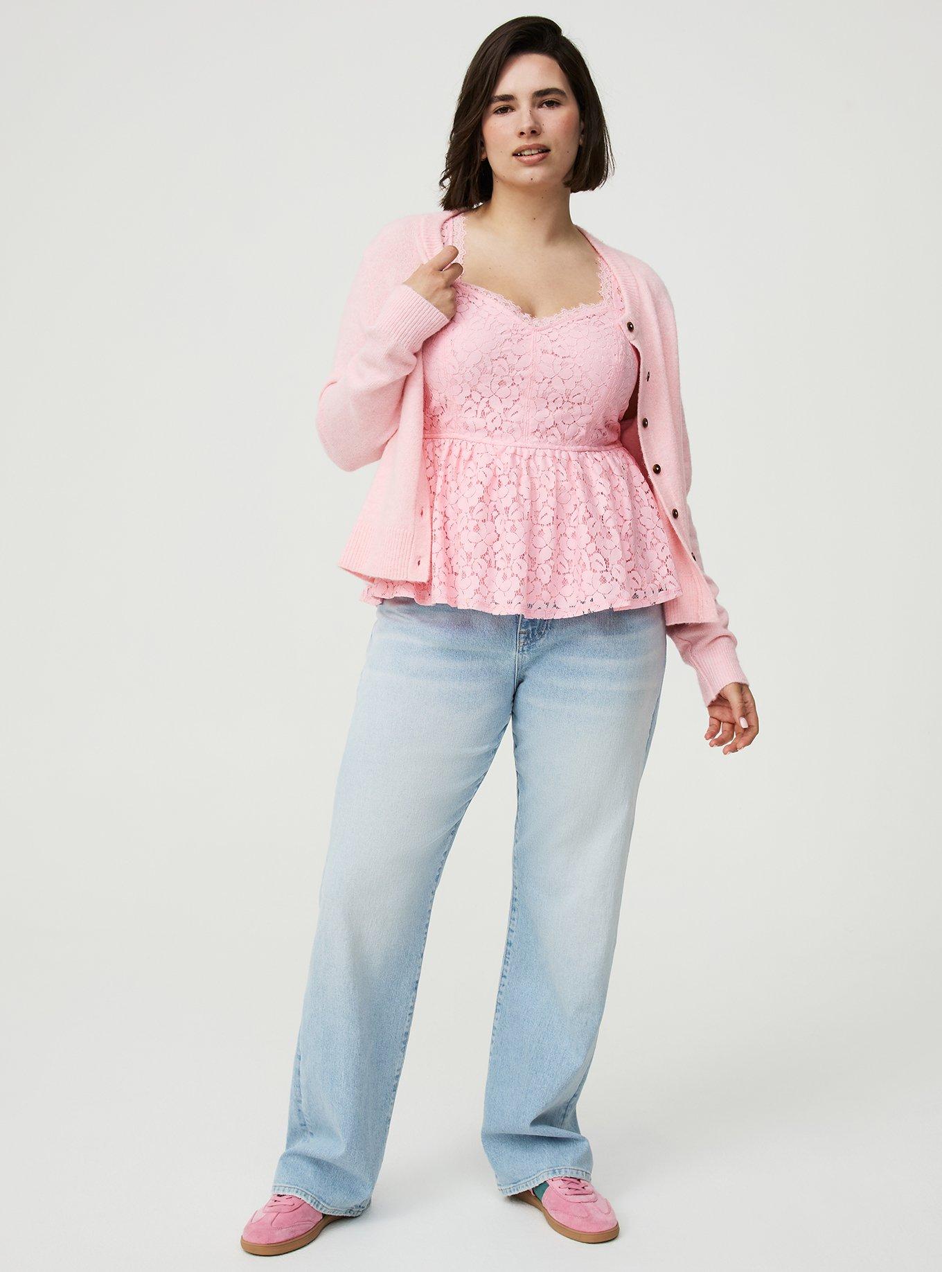 Plus Size - Lace Peplum Top - Torrid