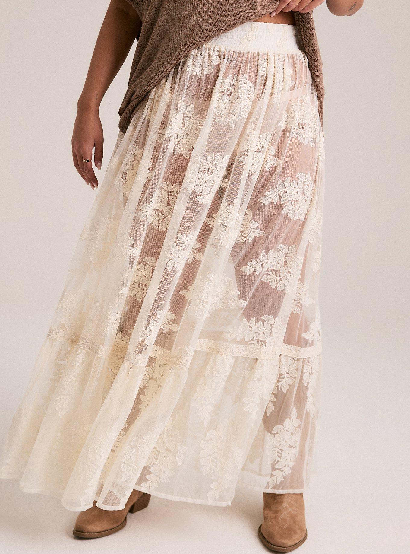Plus Size - Festi Lace Maxi Skirt - Torrid